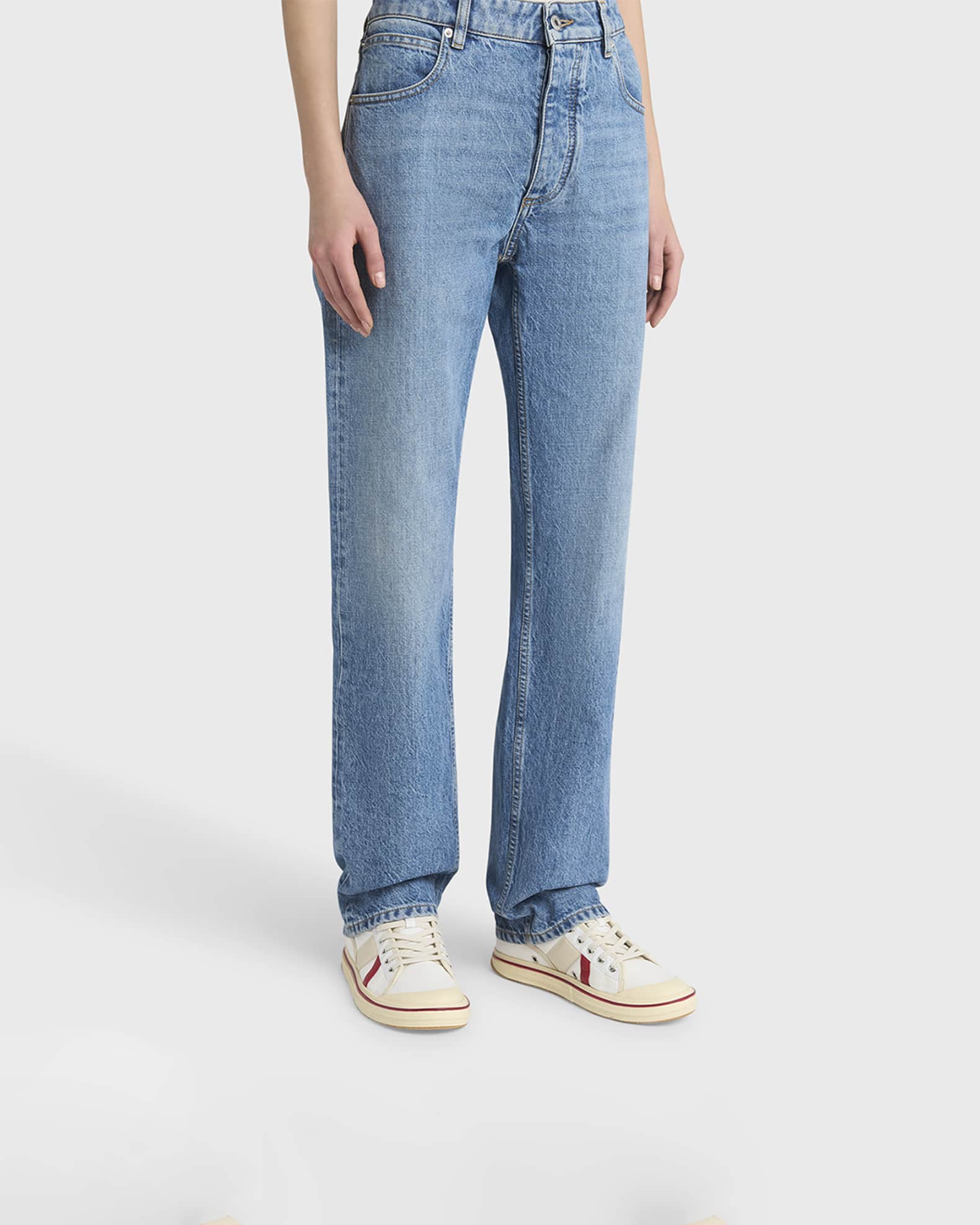 Bottega Veneta Summer Canvas Leather High-Top Sneakers | Neiman Marcus