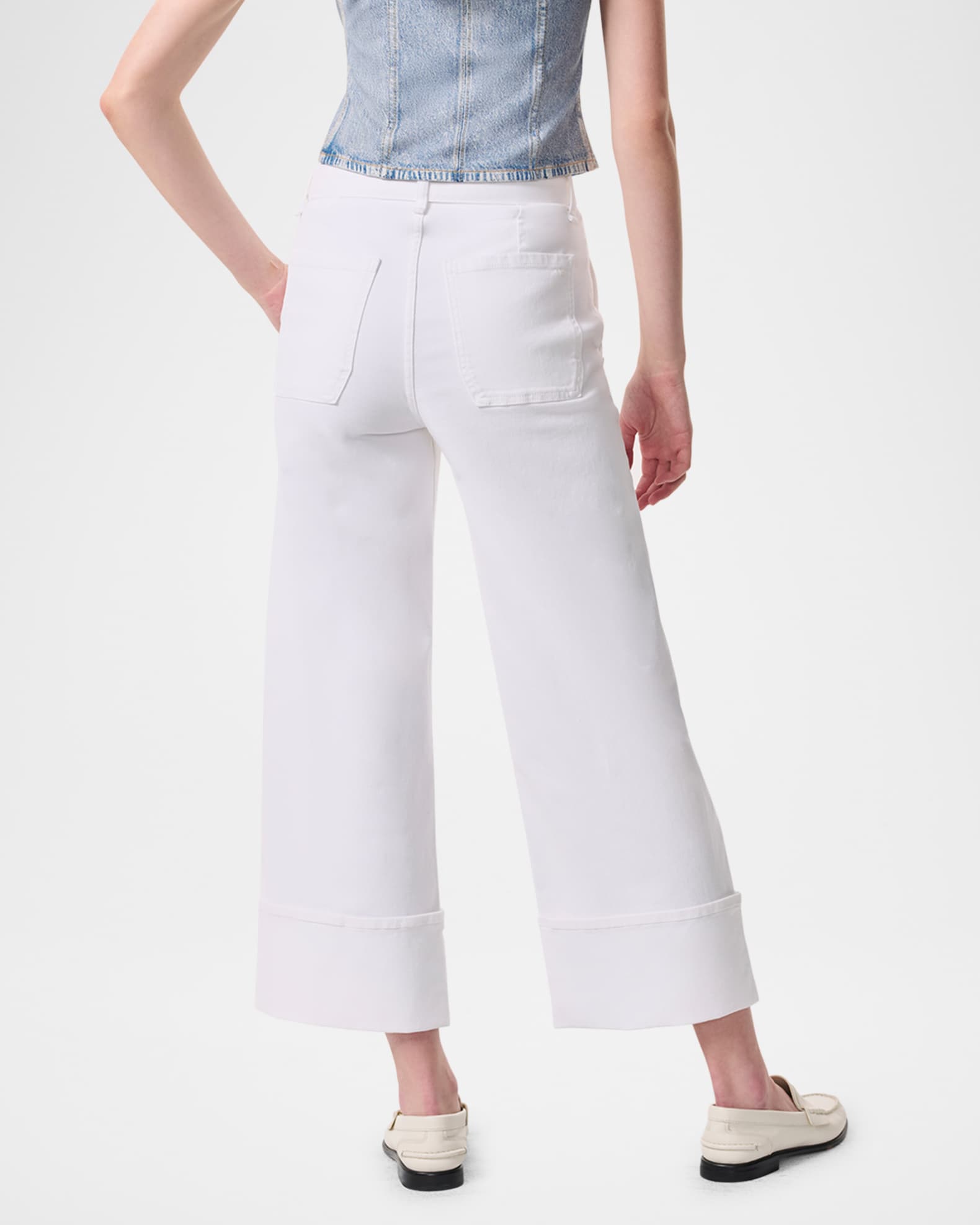 Rag & Bone Andi High-Rise Wide-Leg Ankle Jeans with Belt | Neiman Marcus