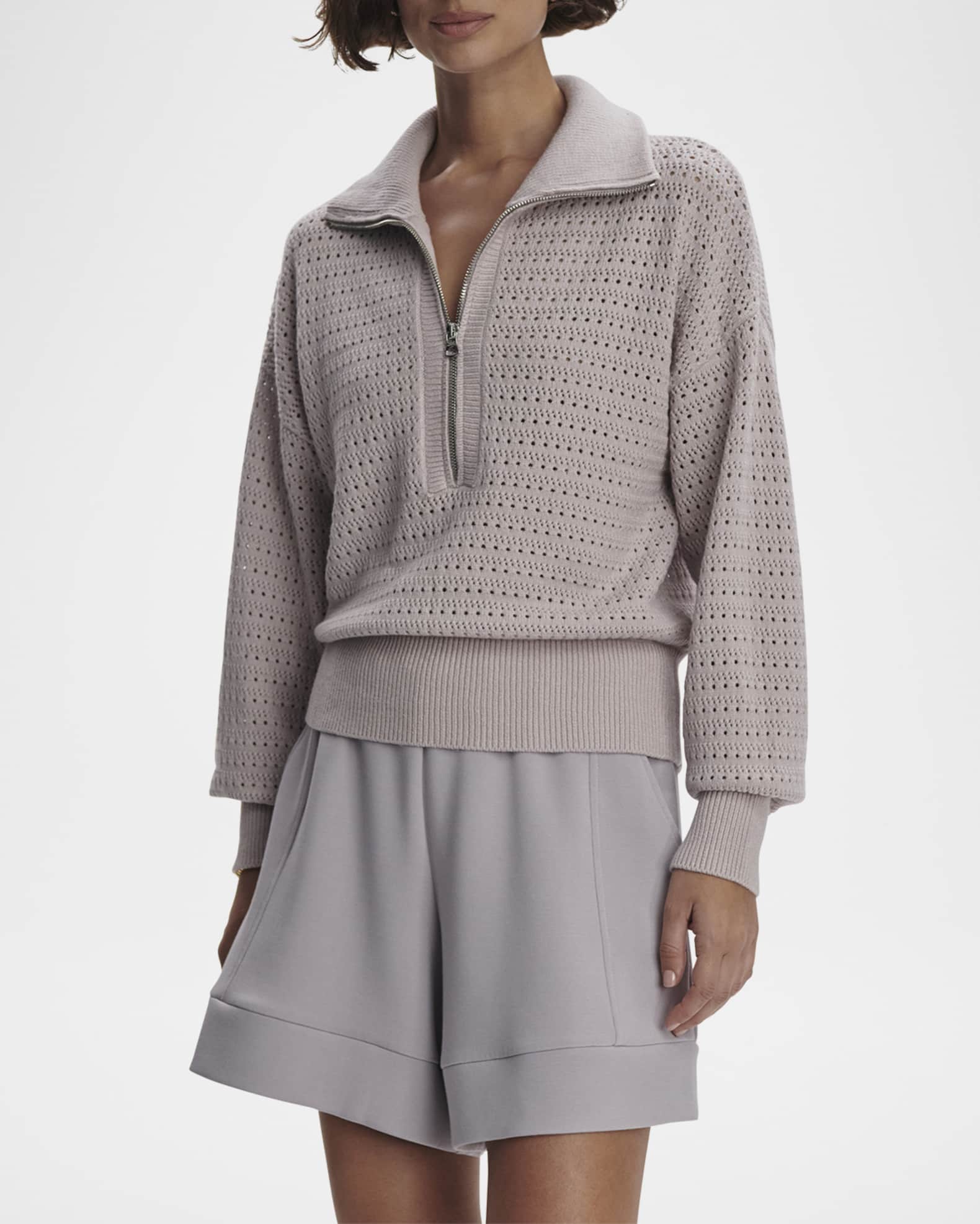 Varley Darla Half-Zip Knit Pullover | Neiman Marcus