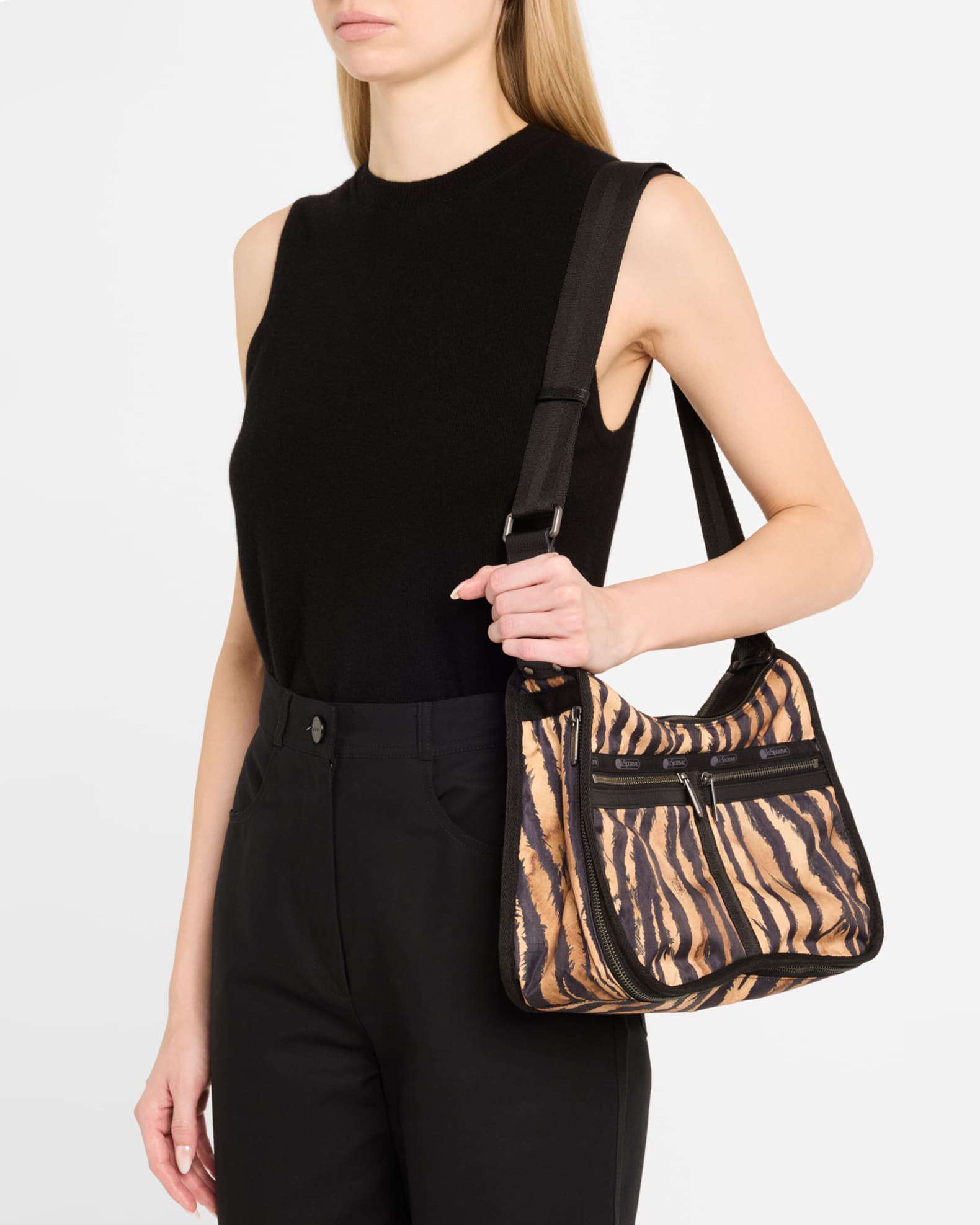 Lesportsac x Roberto Cavalli Torino Zebra-Print Crossbody Bag | Neiman ...