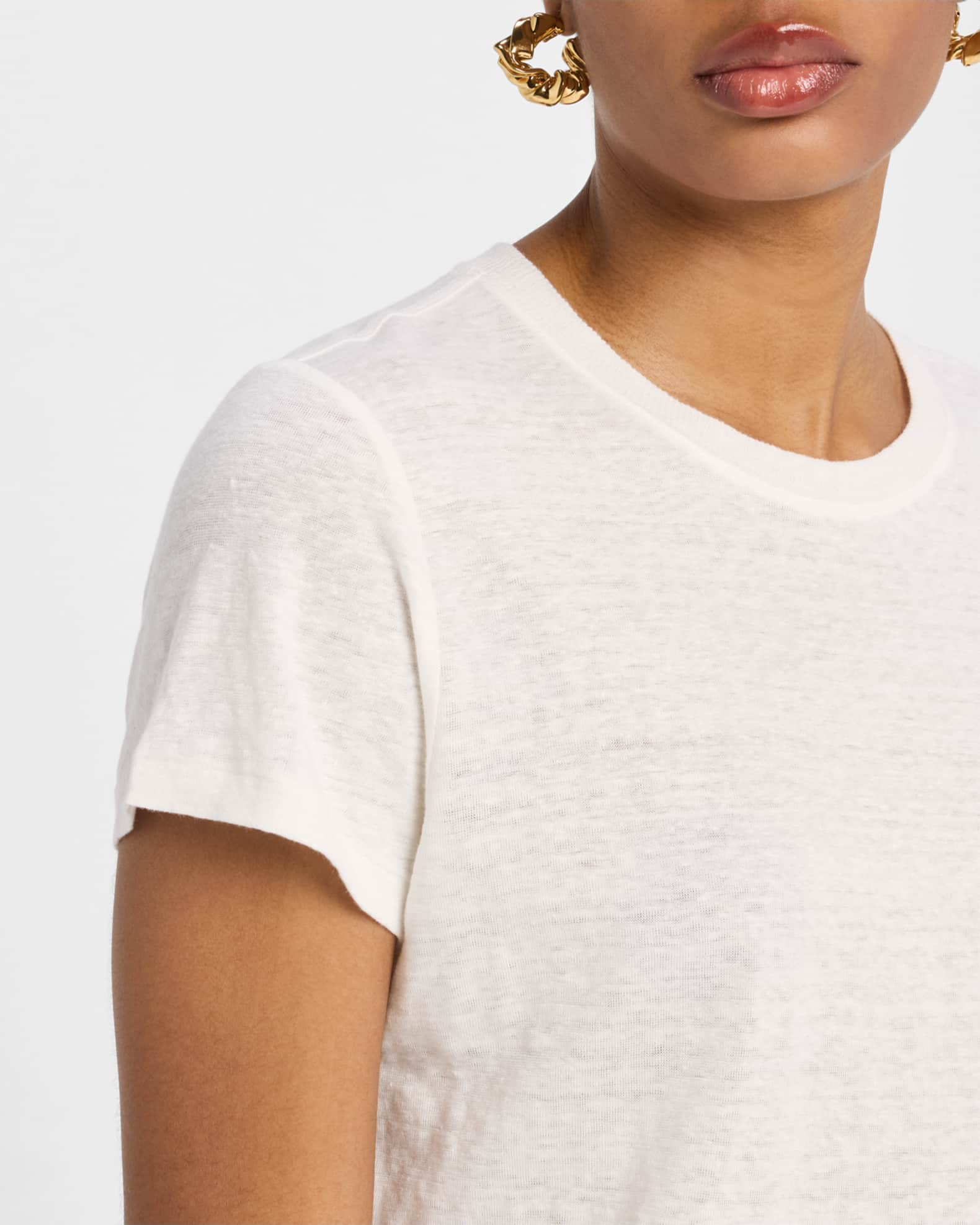 FRAME The Linen Baby Tee | Neiman Marcus