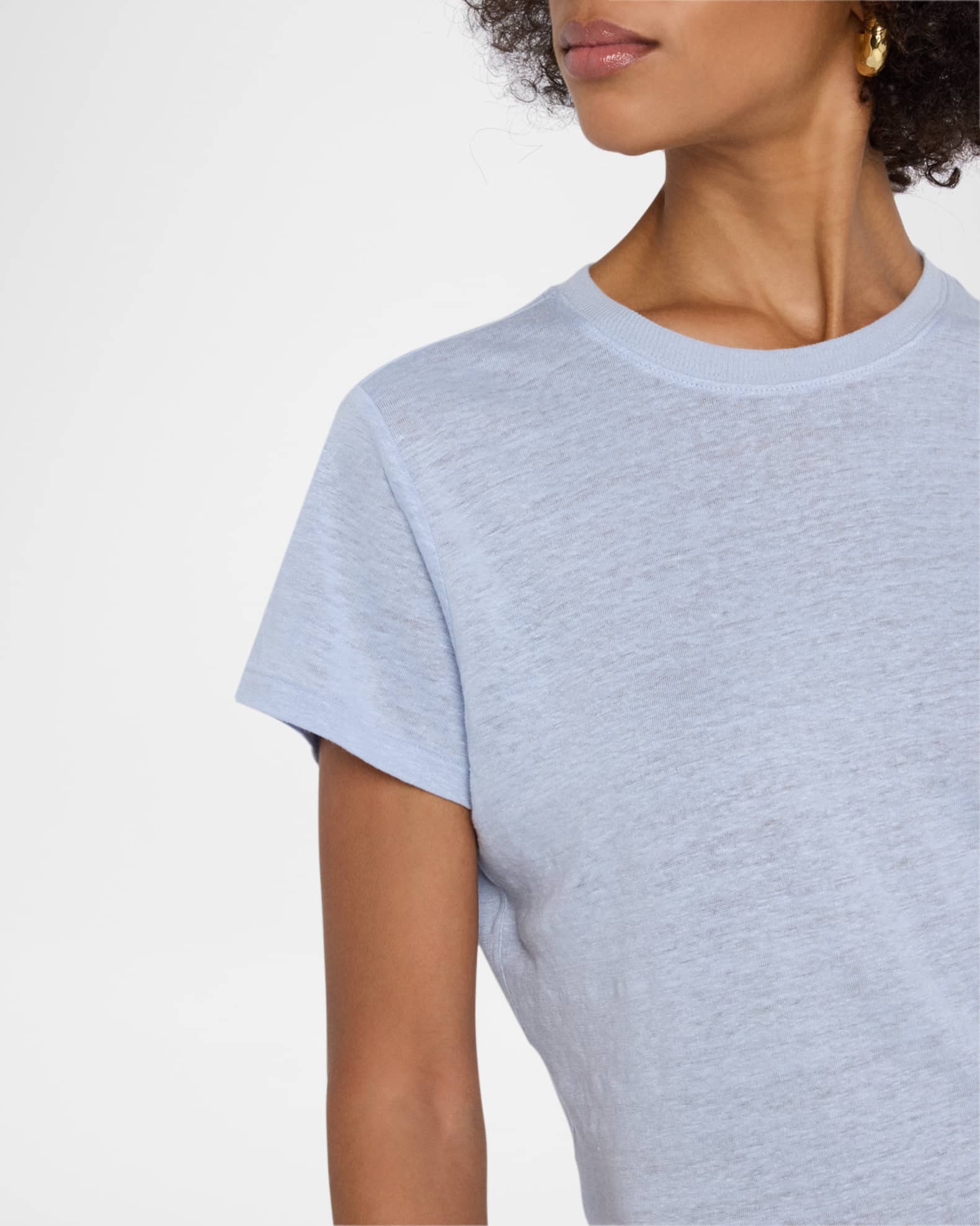 FRAME The Linen Baby Tee | Neiman Marcus