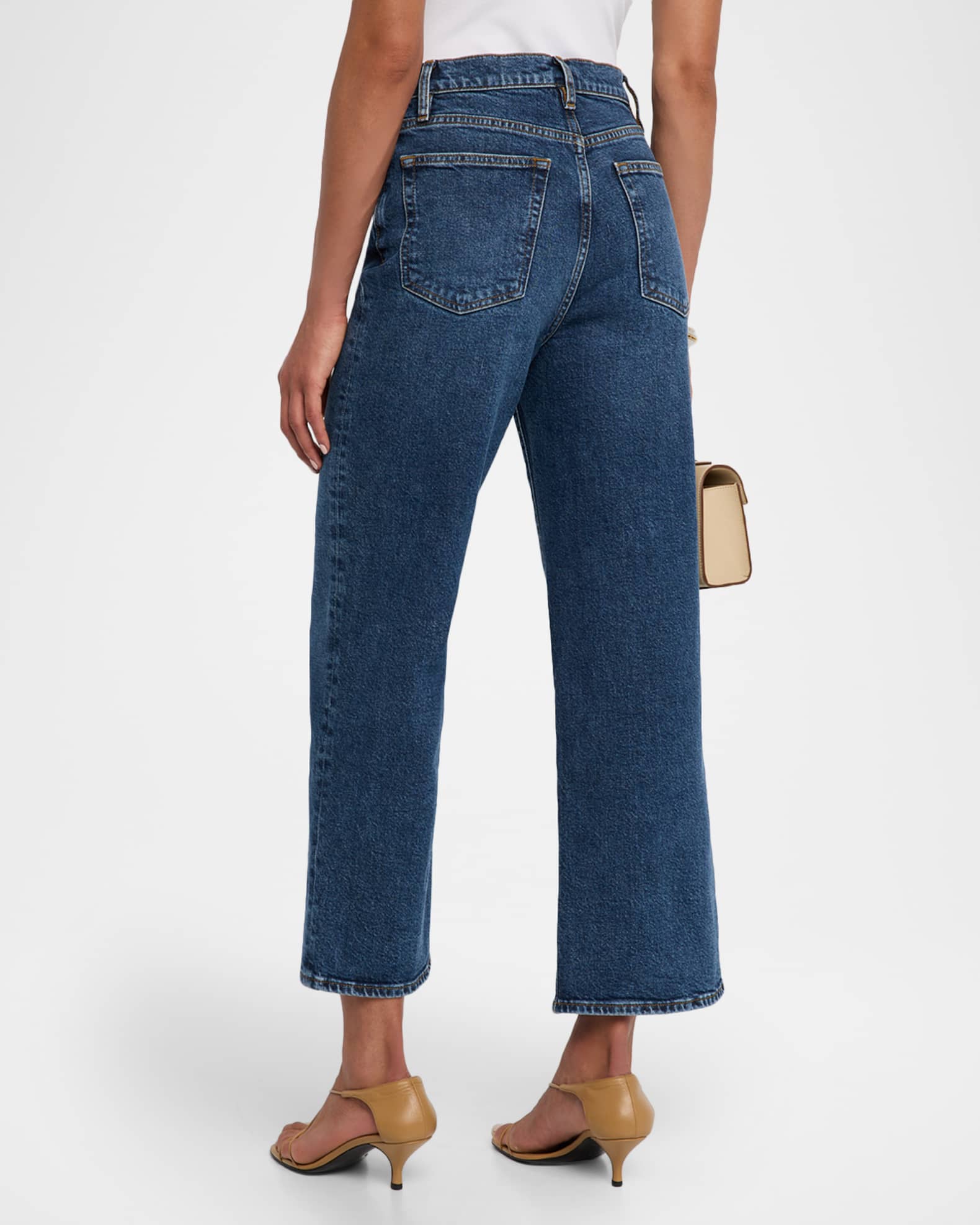 FRAME The Wide Crop Jeans | Neiman Marcus