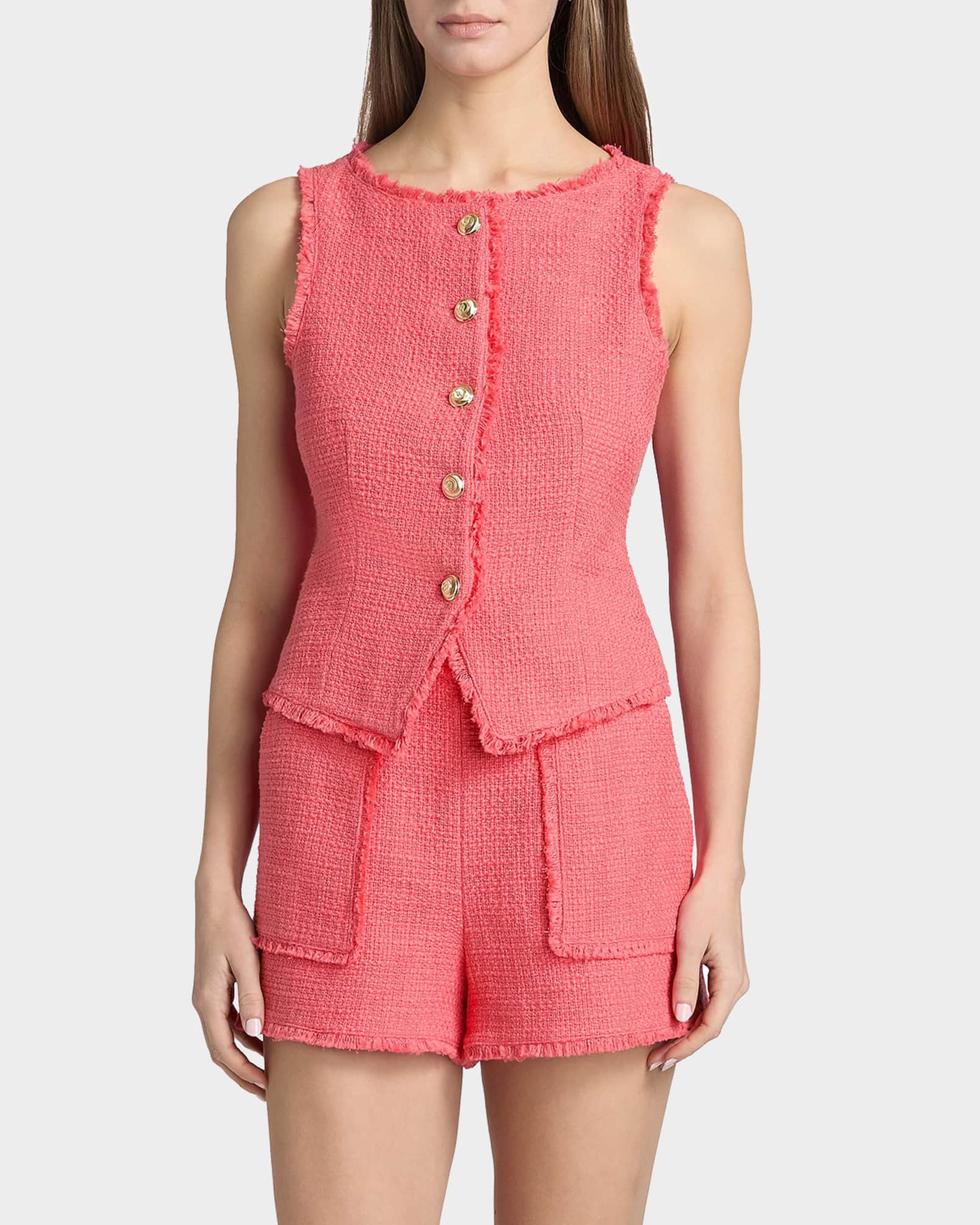 Cinq a Sept Camen Bouclé Vest | Neiman Marcus