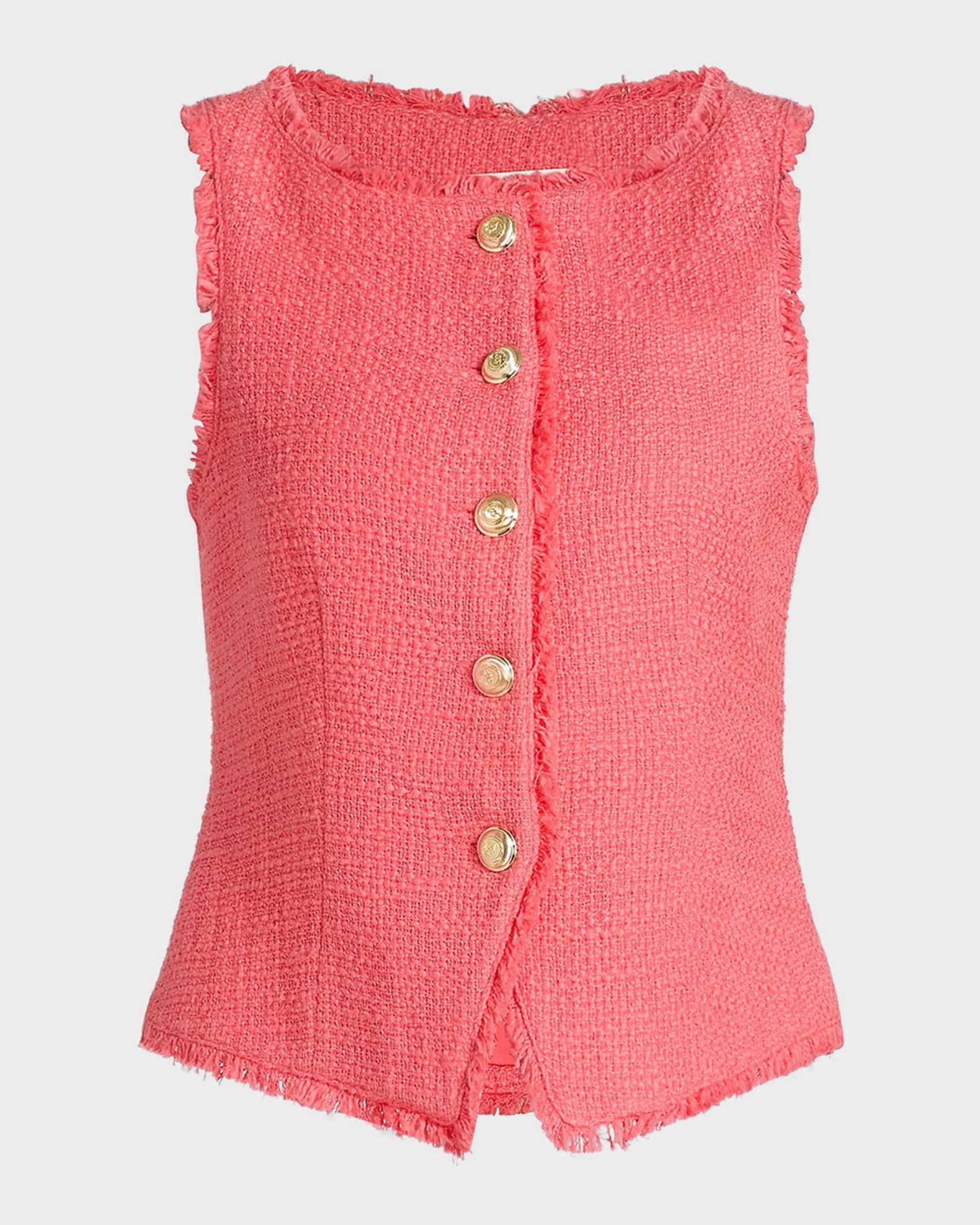 Cinq a Sept Camen Bouclé Vest | Neiman Marcus