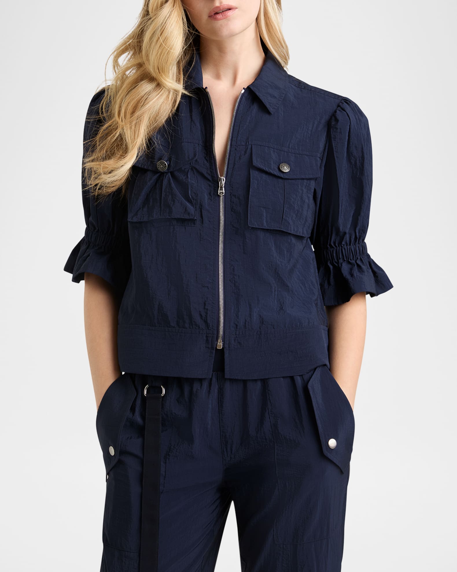 Cinq a Sept Holly Short-Sleeve Jacket | Neiman Marcus