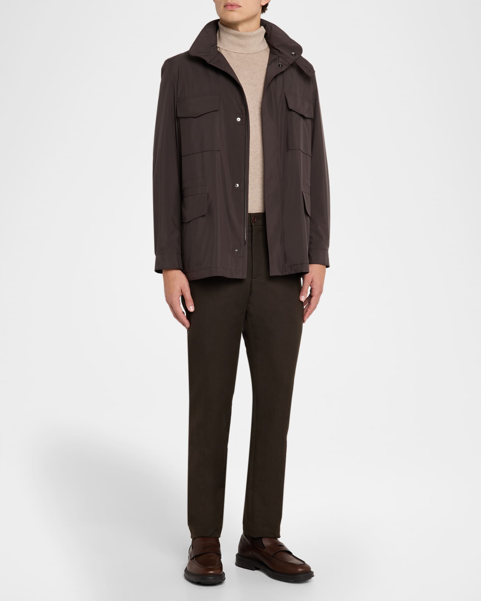 Loro Piana Men's Traveller Field Jacket | Neiman Marcus
