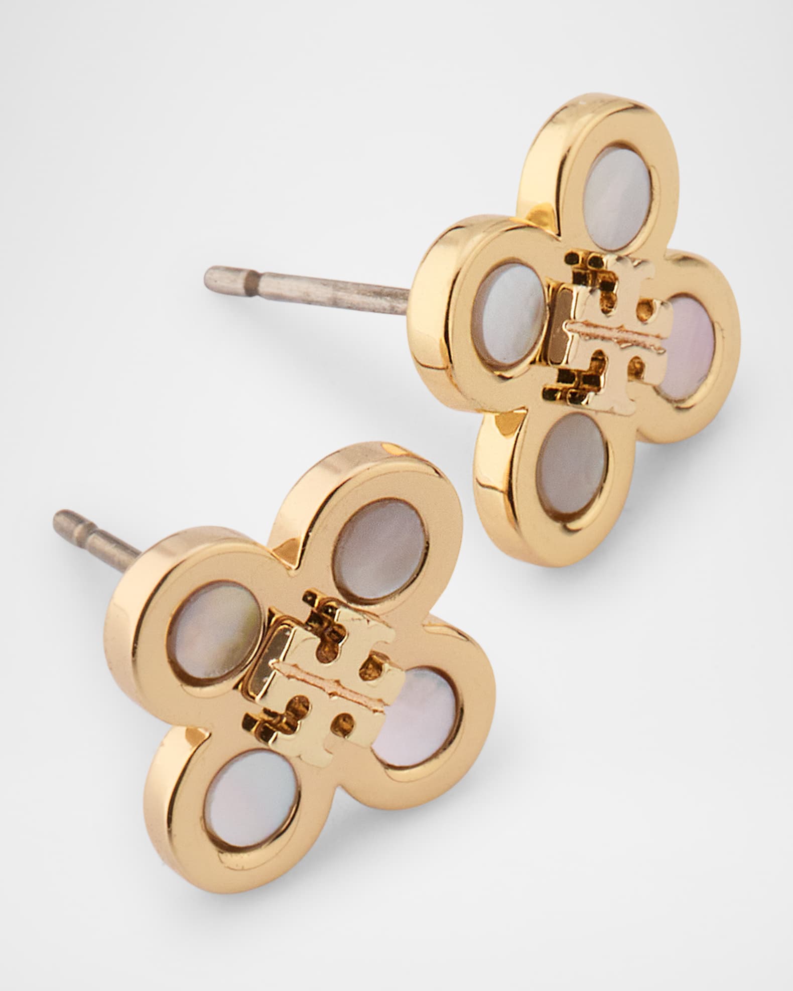 Tory Burch Kira Clover Stud Earrings | Neiman Marcus