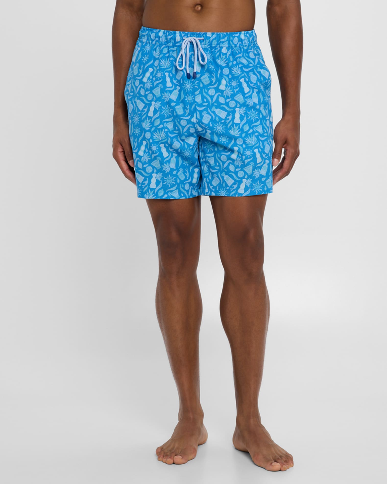 Peter Millar Men's Saltwater Spirits Swim Trunks, 7" Inseam | Neiman Marcus