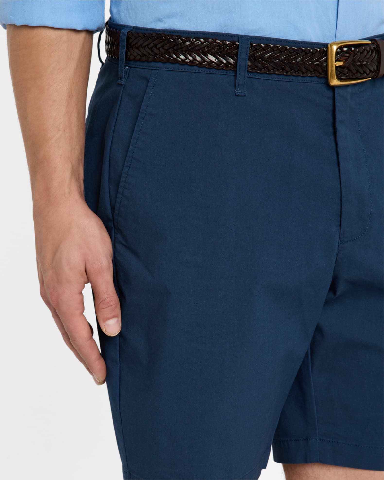 Peter Millar Men's Crown Comfort Flat-Front Shorts | Neiman Marcus