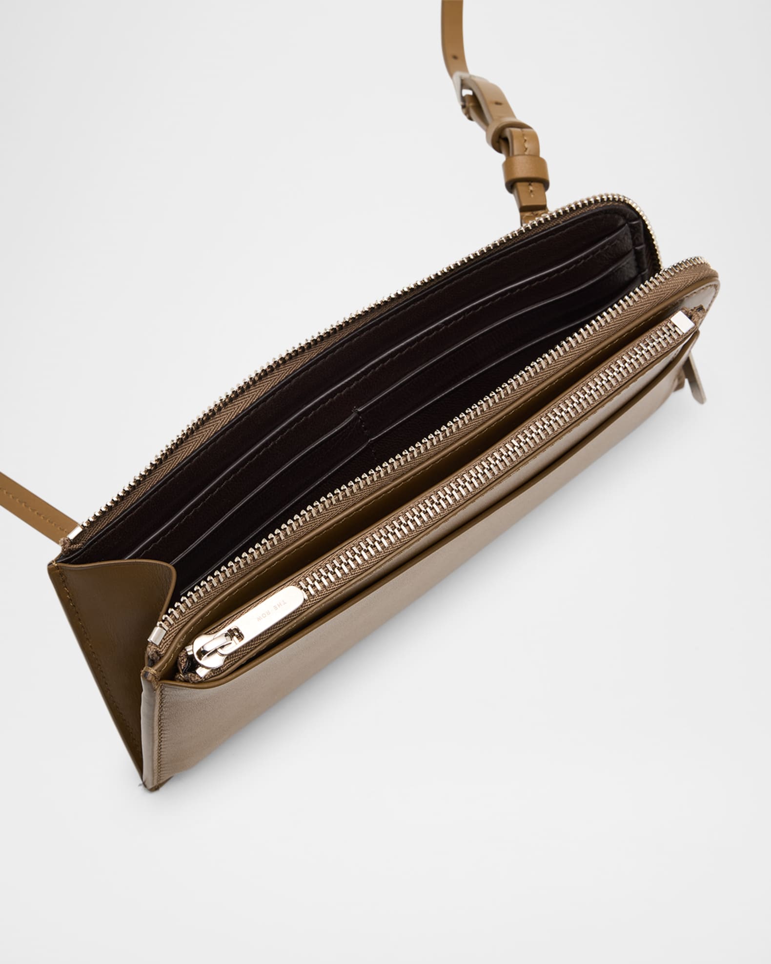 THE ROW Long Wallet in Smooth Box Calf Leather | Neiman Marcus