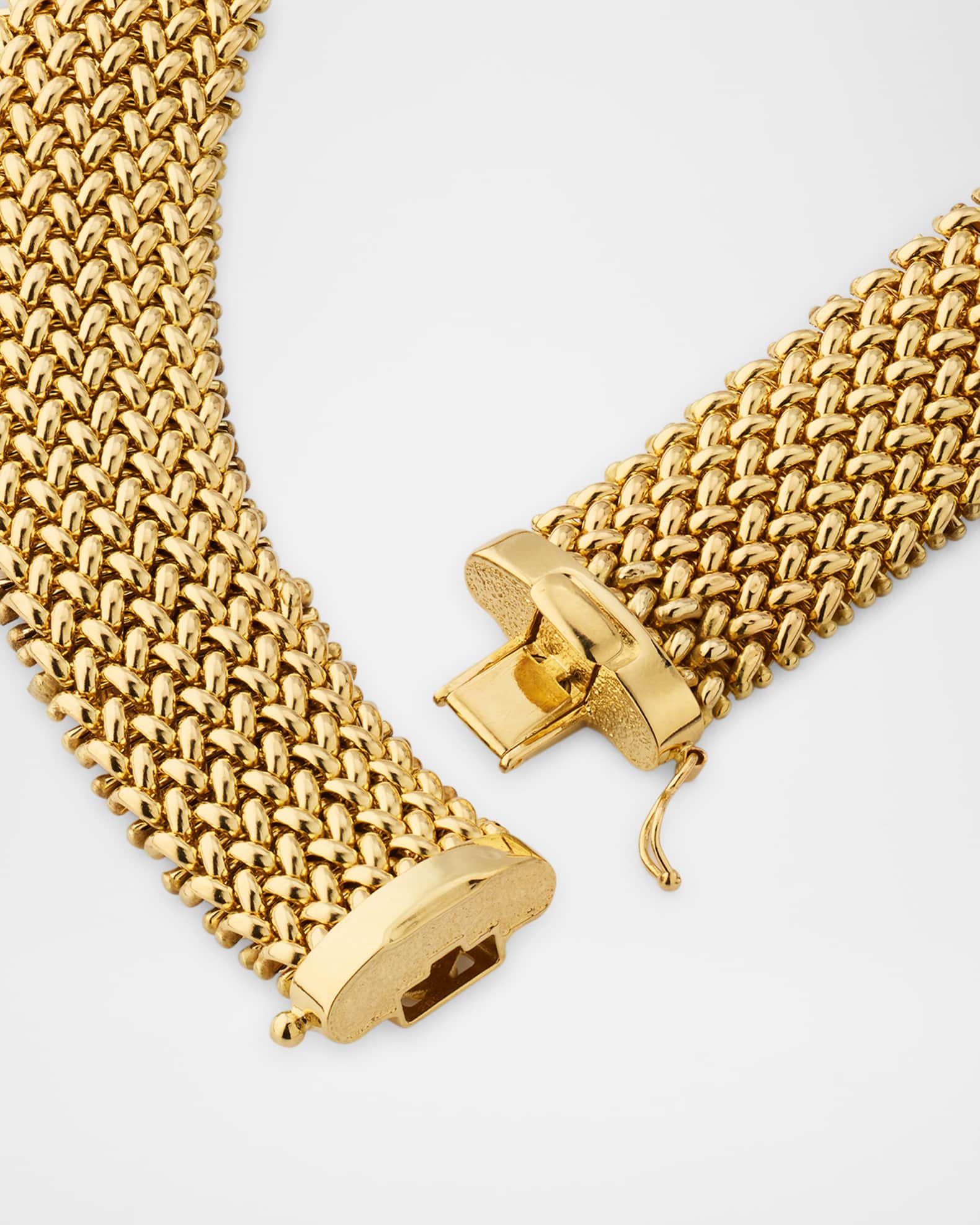 Alberto Milani 18K Yellow Gold Via Ornato Chicco Chain Necklace, 18mm ...