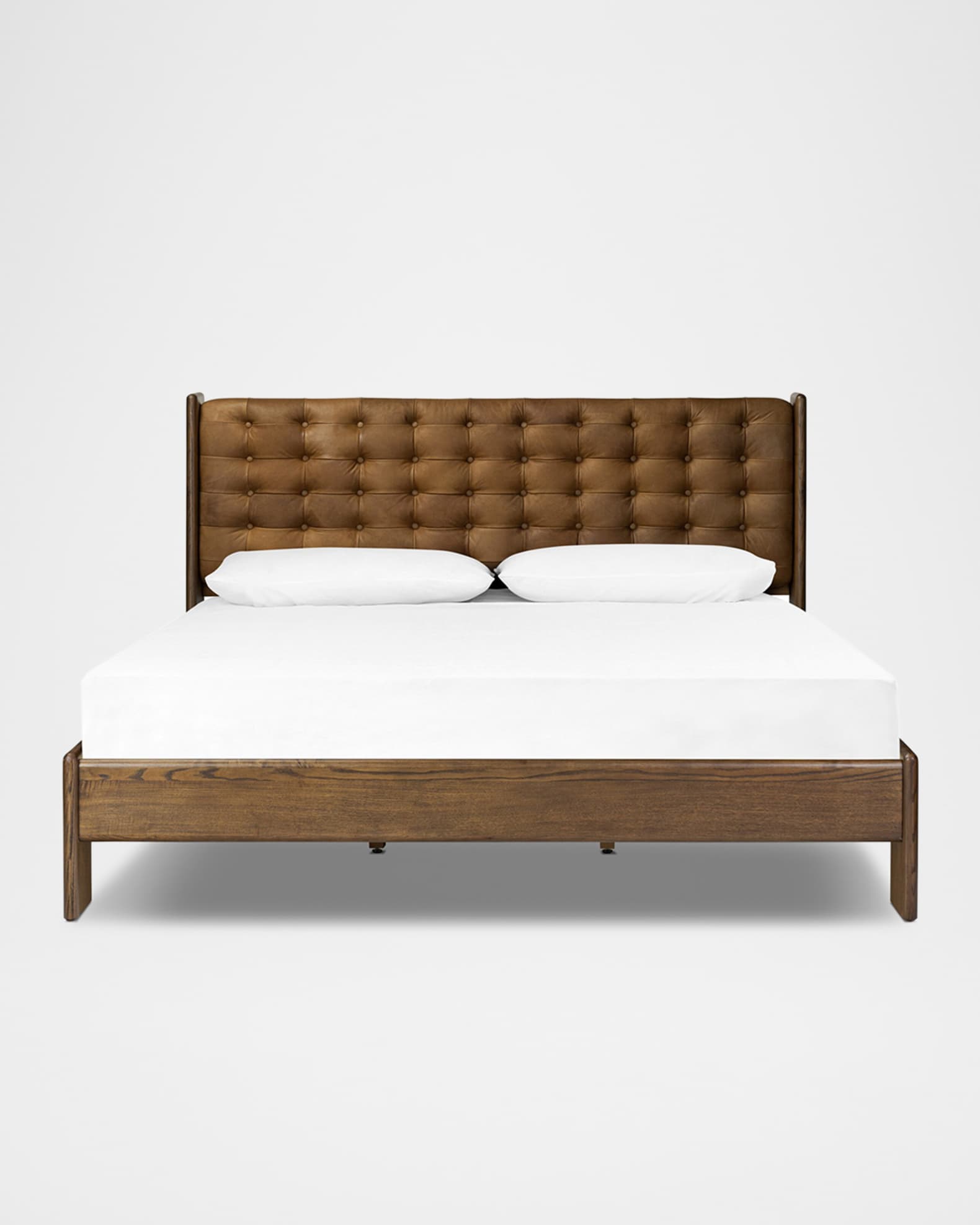 Four Hands Halston Tufted Leather King Bed | Neiman Marcus