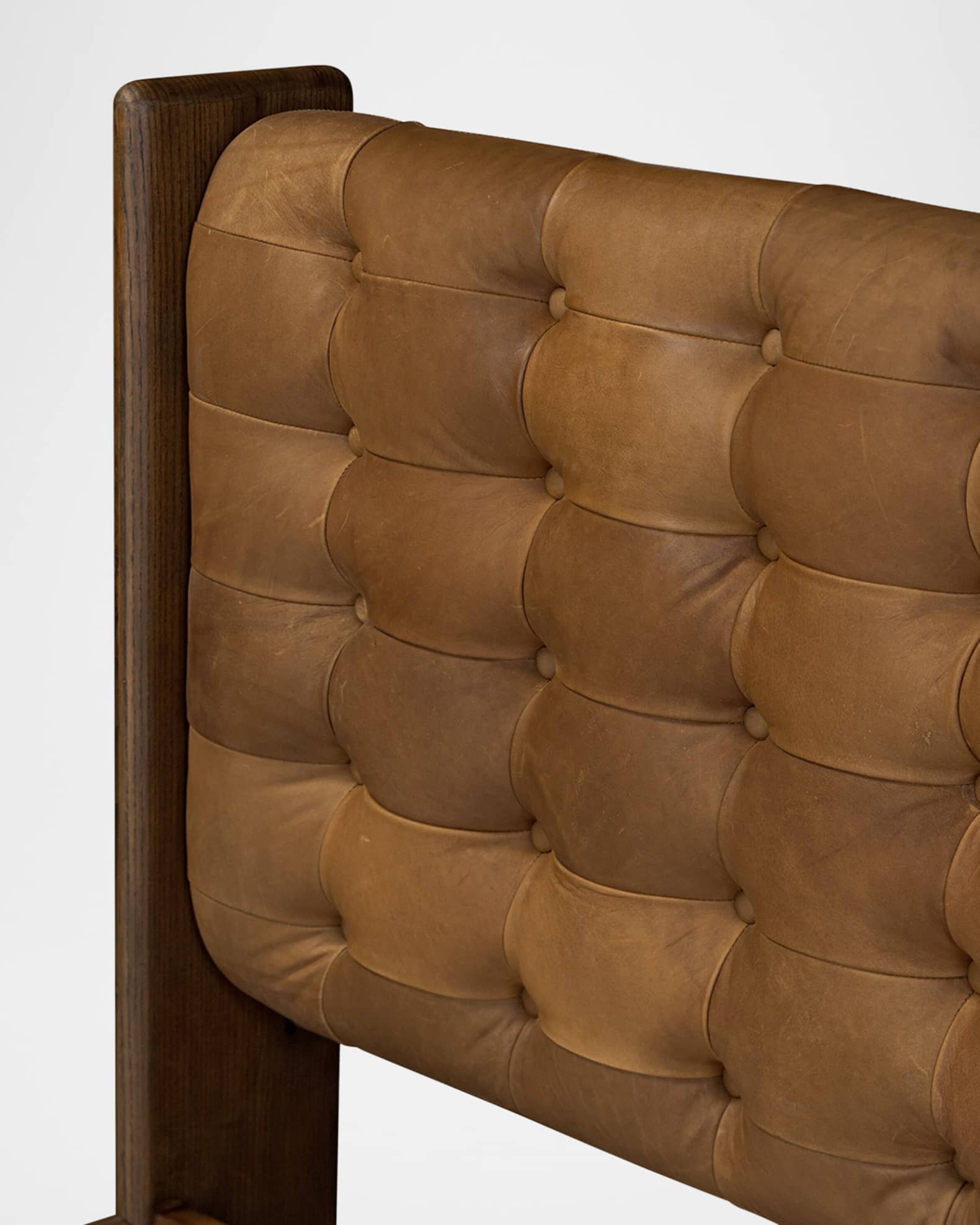 Four Hands Halston Tufted Leather King Bed | Neiman Marcus