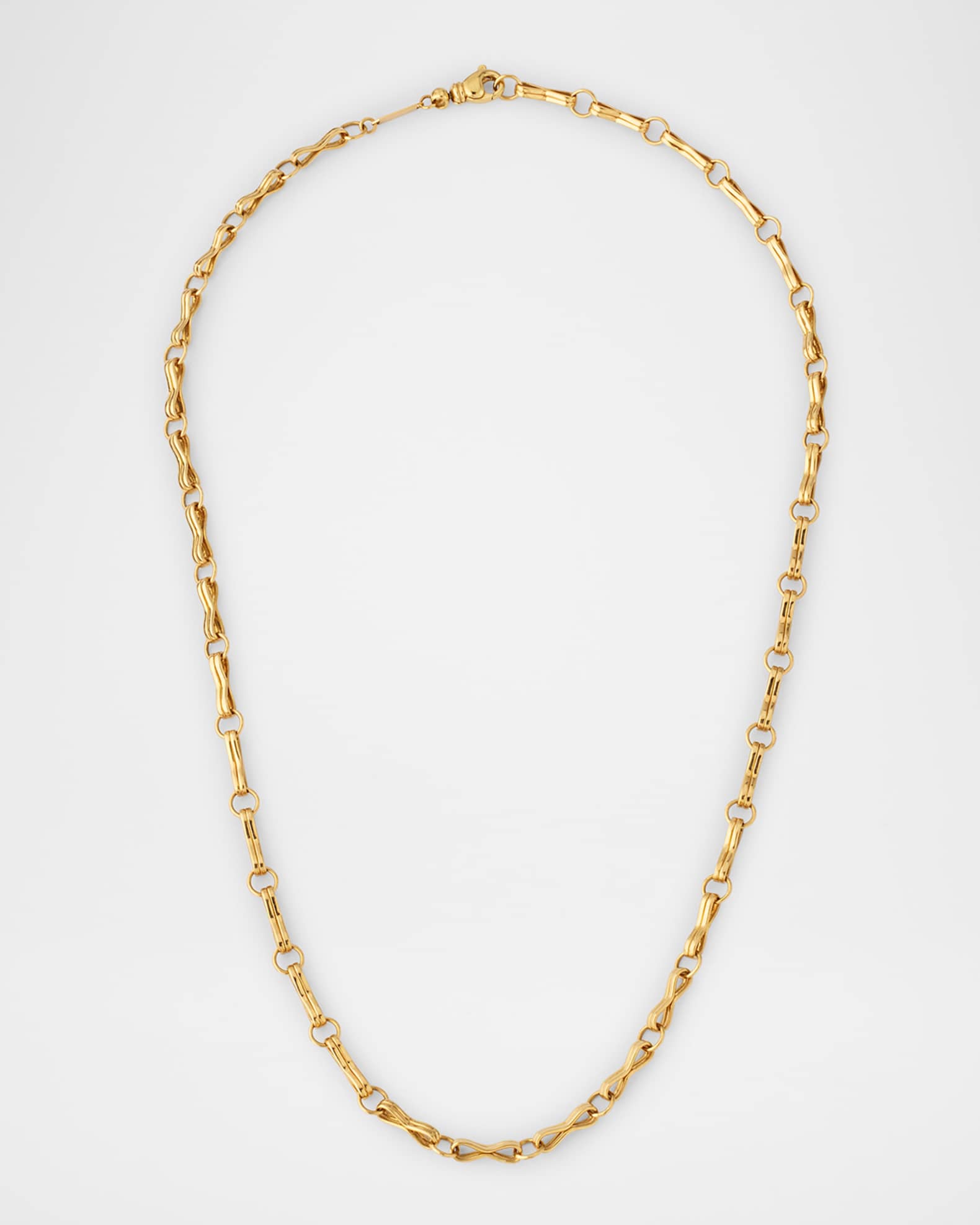 AZLEE Large Motif Double Link Chain, 20"L | Neiman Marcus