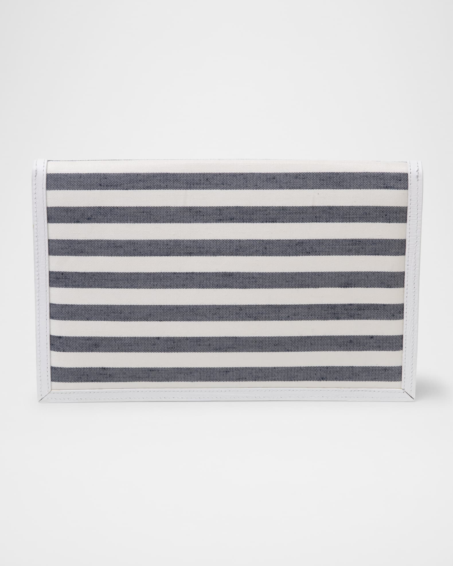 MICHELLE WILHITE Brick Envelope Striped Clutch Bag | Neiman Marcus