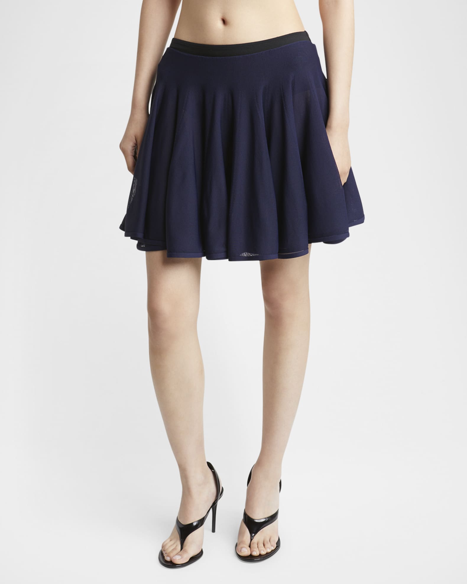 ALAIA Flared Mini Skirt | Neiman Marcus