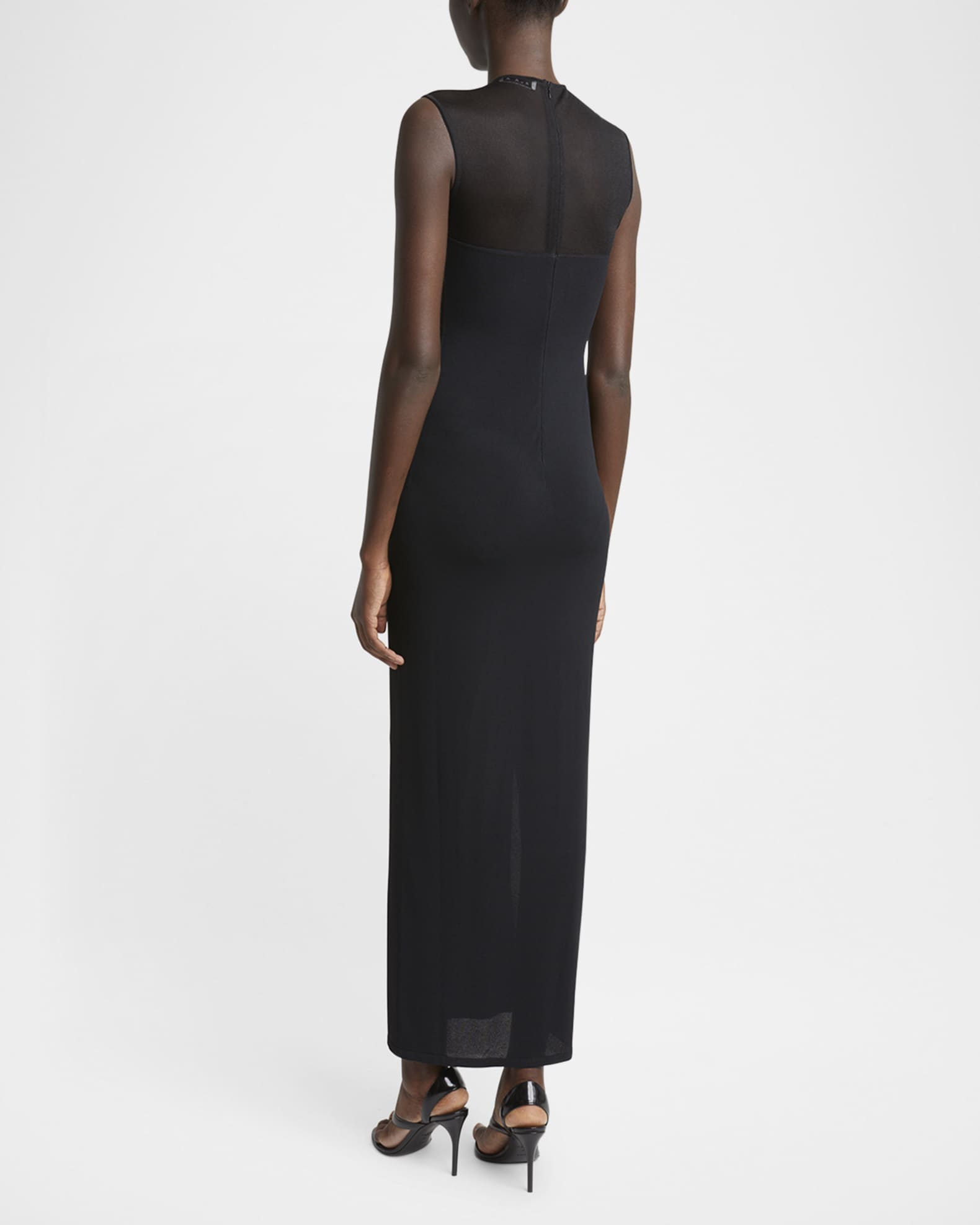 ALAIA Mesh Molded Cutout Gown | Neiman Marcus