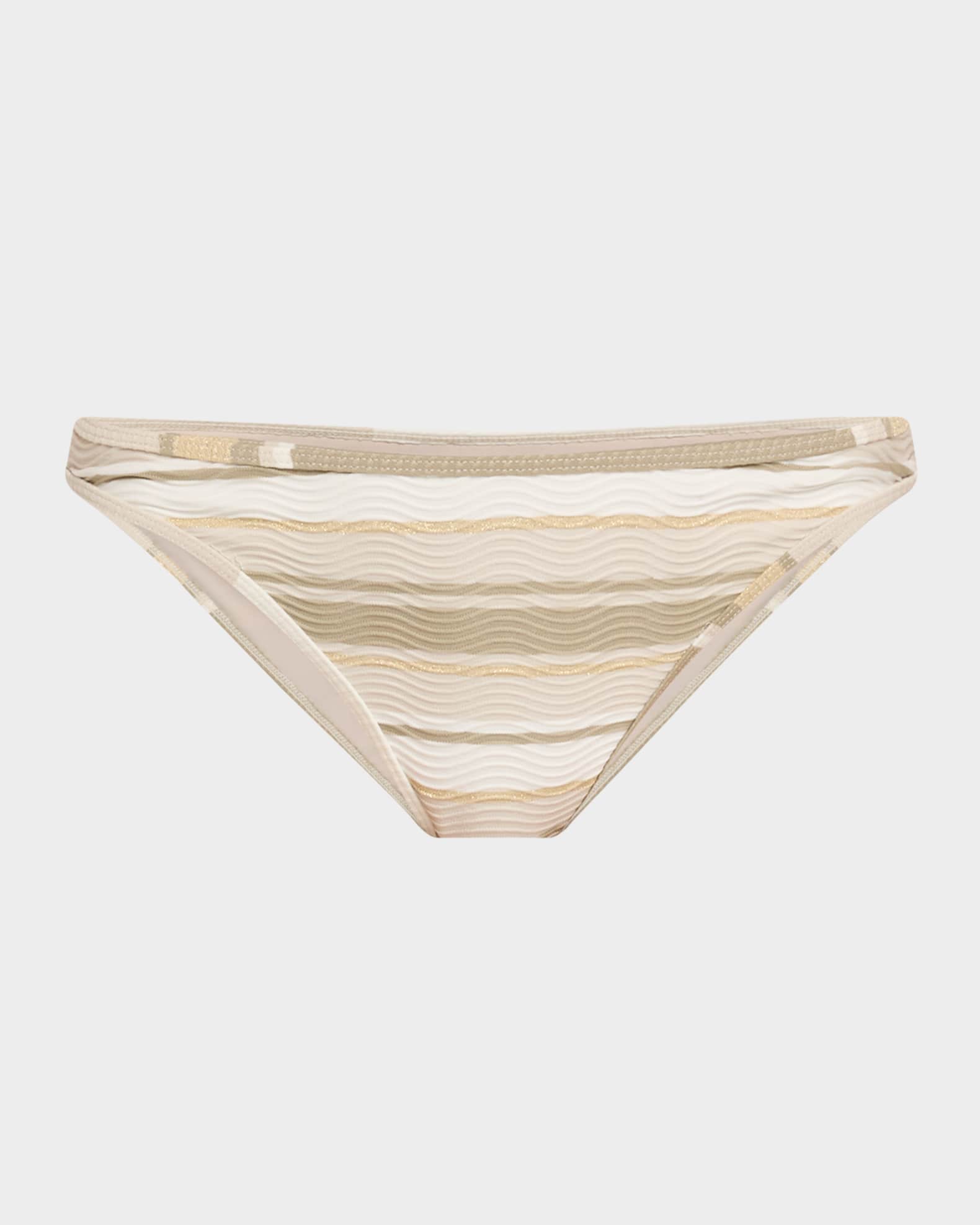 Ramy Brook Striped Marie Bikini Bottoms | Neiman Marcus