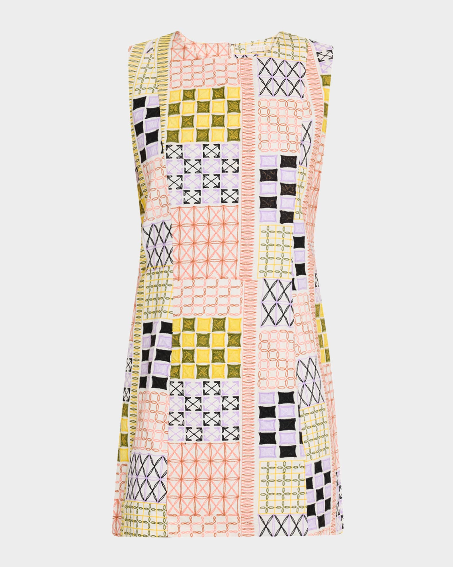 Marie Oliver Sabrina Sleeveless Embroidered Mini Dress | Neiman Marcus