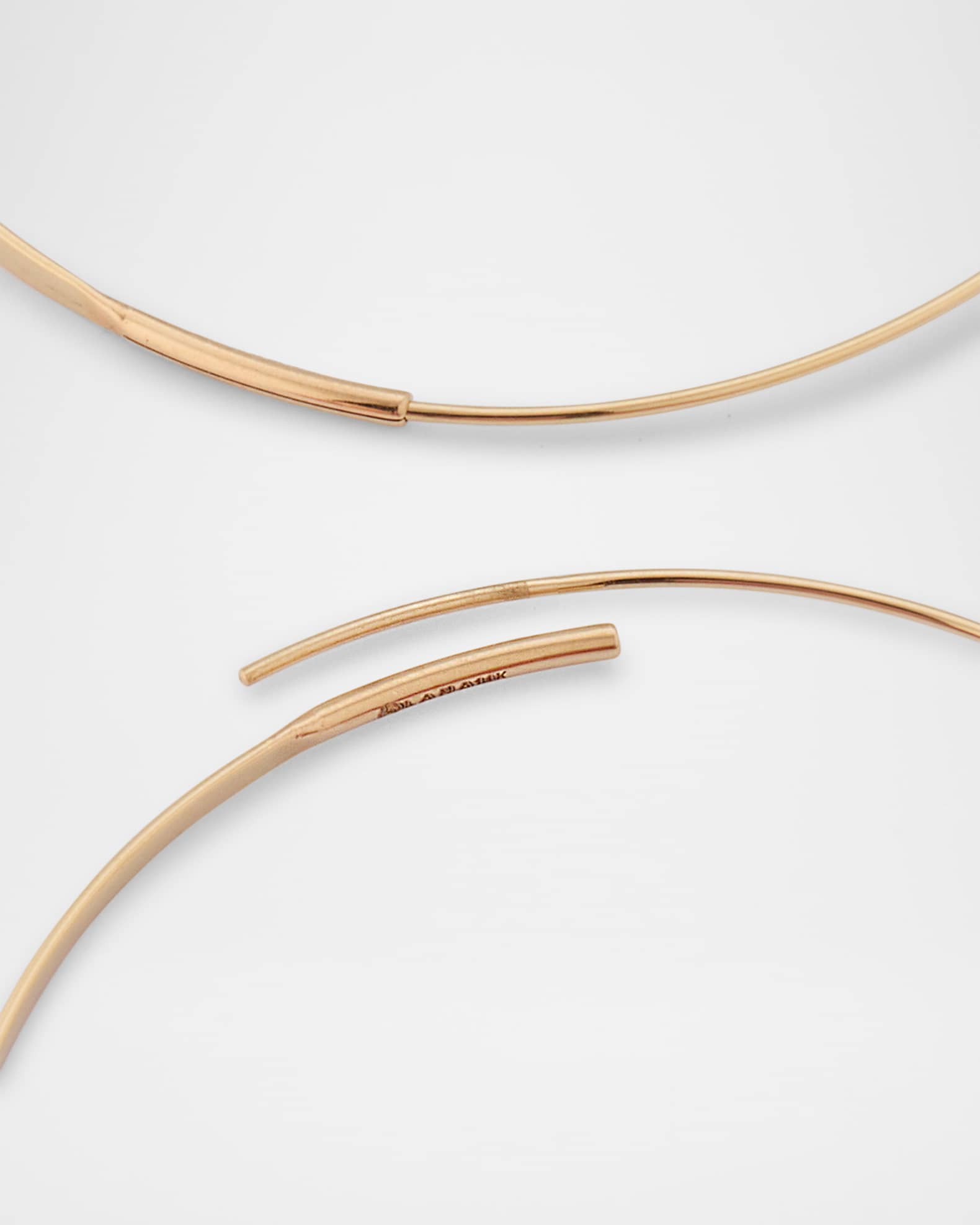 LANA 50mm Medium Flat Magic Hoop Earrings in 14K Yellow Gold | Neiman ...