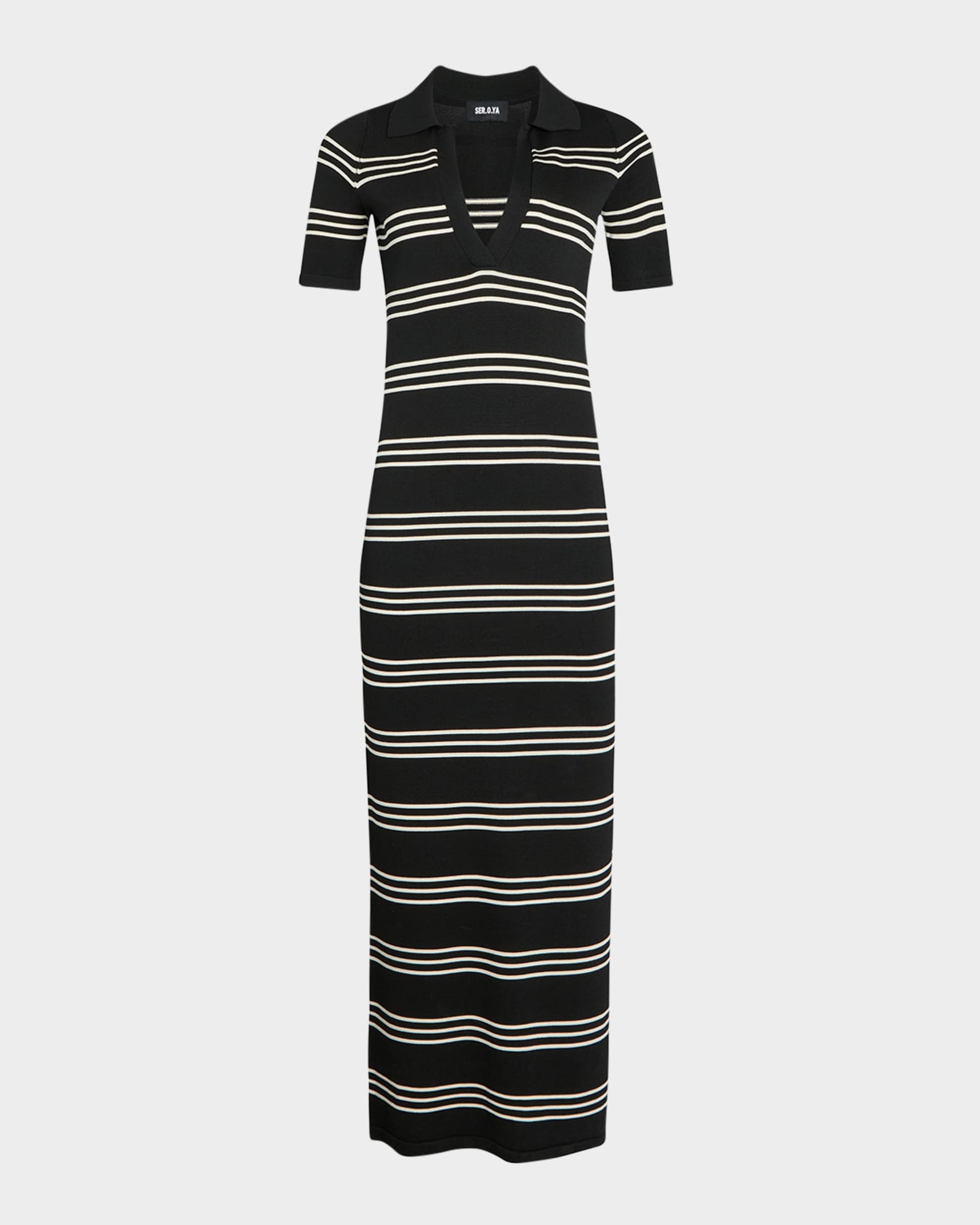 SEROYA Sam Striped Knit Maxi Dress | Neiman Marcus