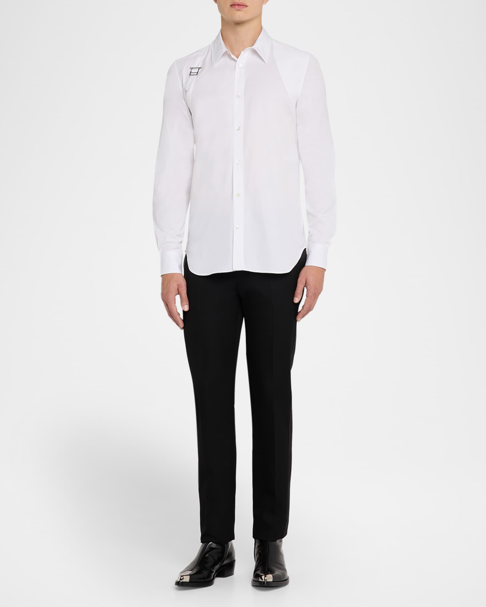 McQueen Men's Harness Sport Shirt with Strap | Neiman Marcus