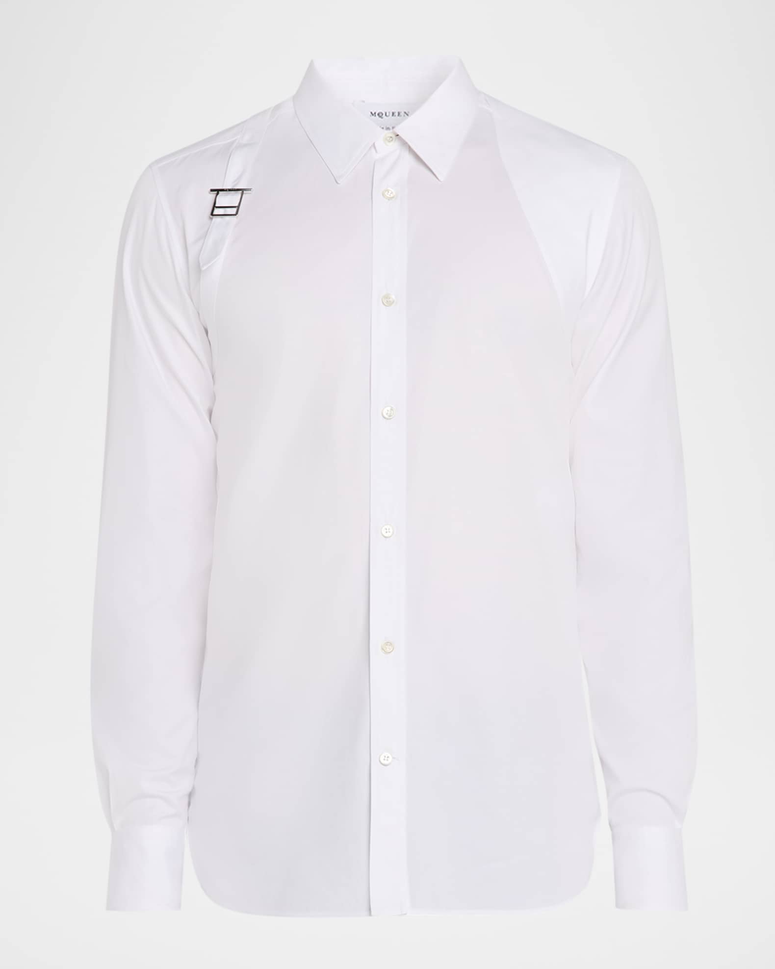 McQueen Men's Harness Sport Shirt with Strap | Neiman Marcus