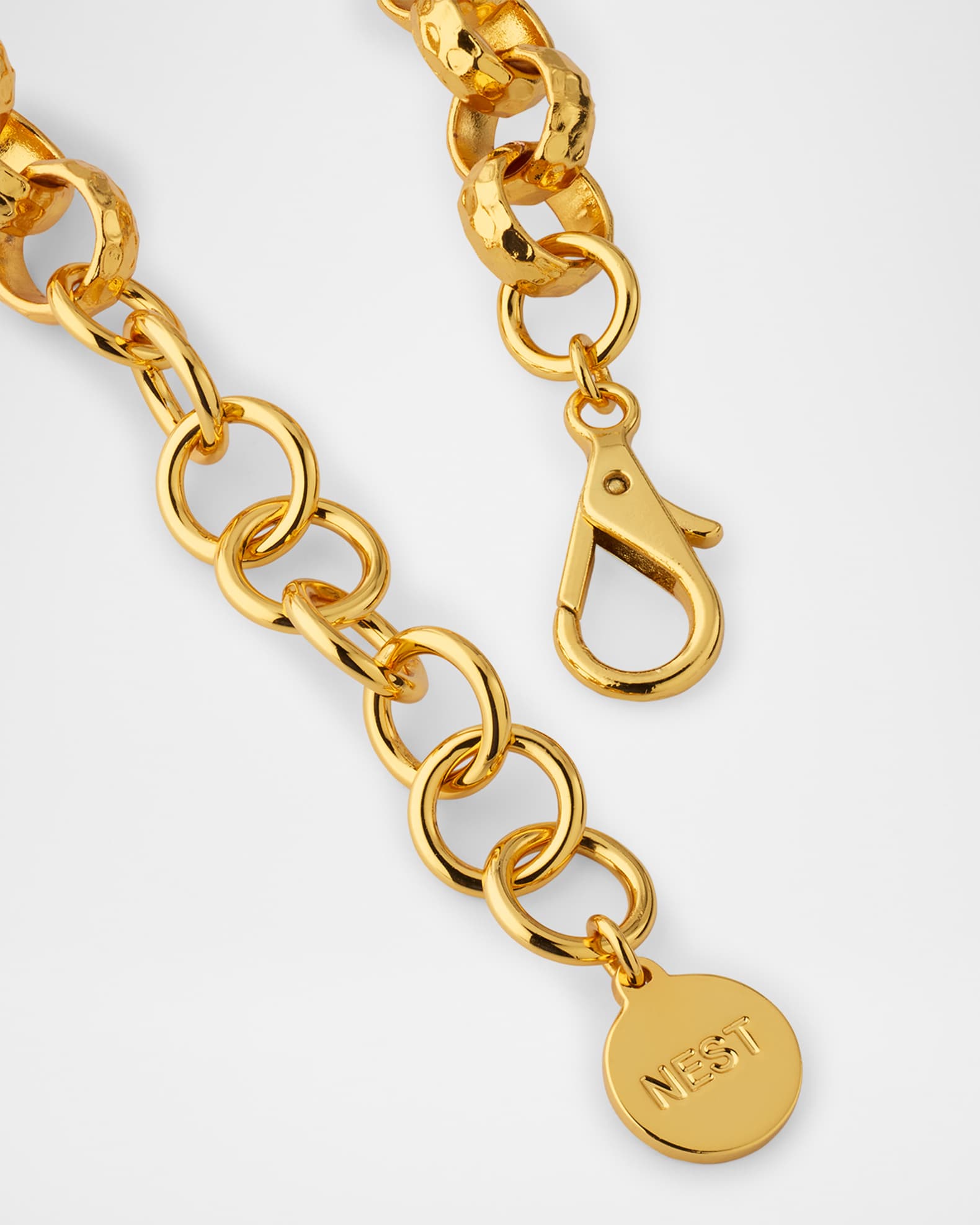 NEST Jewelry Coin Drop Rolo Chain Necklace | Neiman Marcus