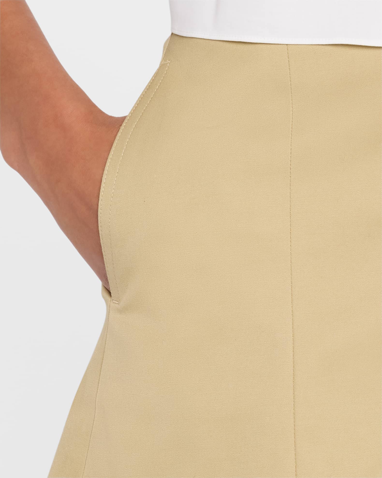 Theory Clean Cotton Shorts | Neiman Marcus