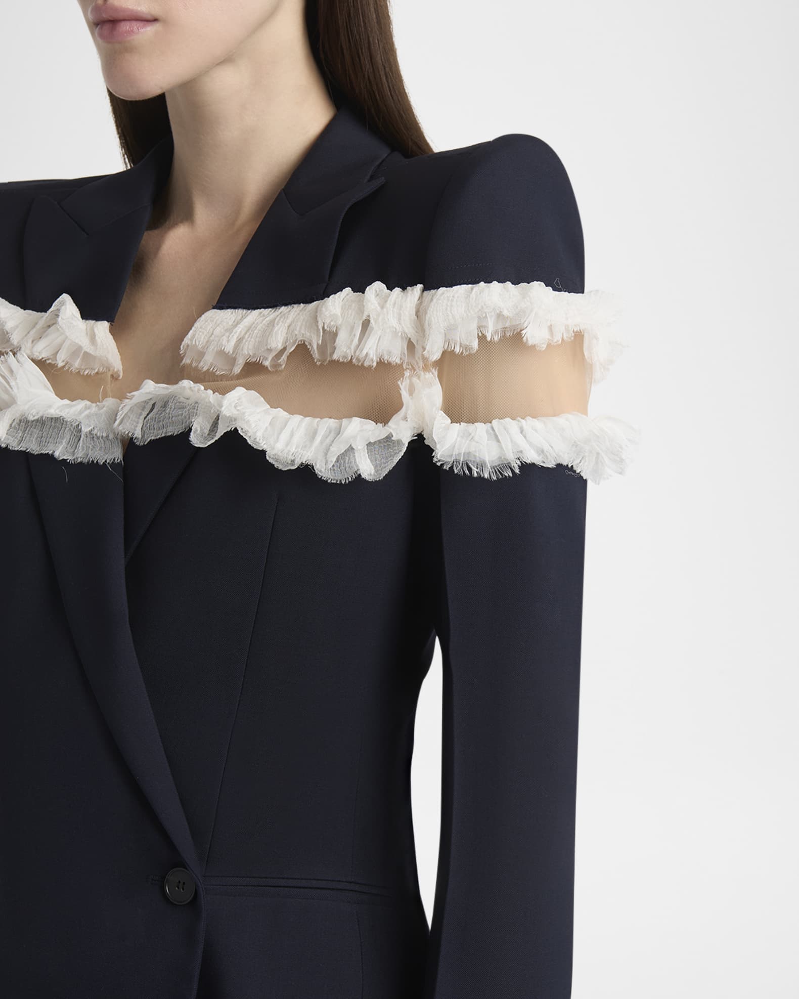 Ruffle Suit | Neiman Marcus