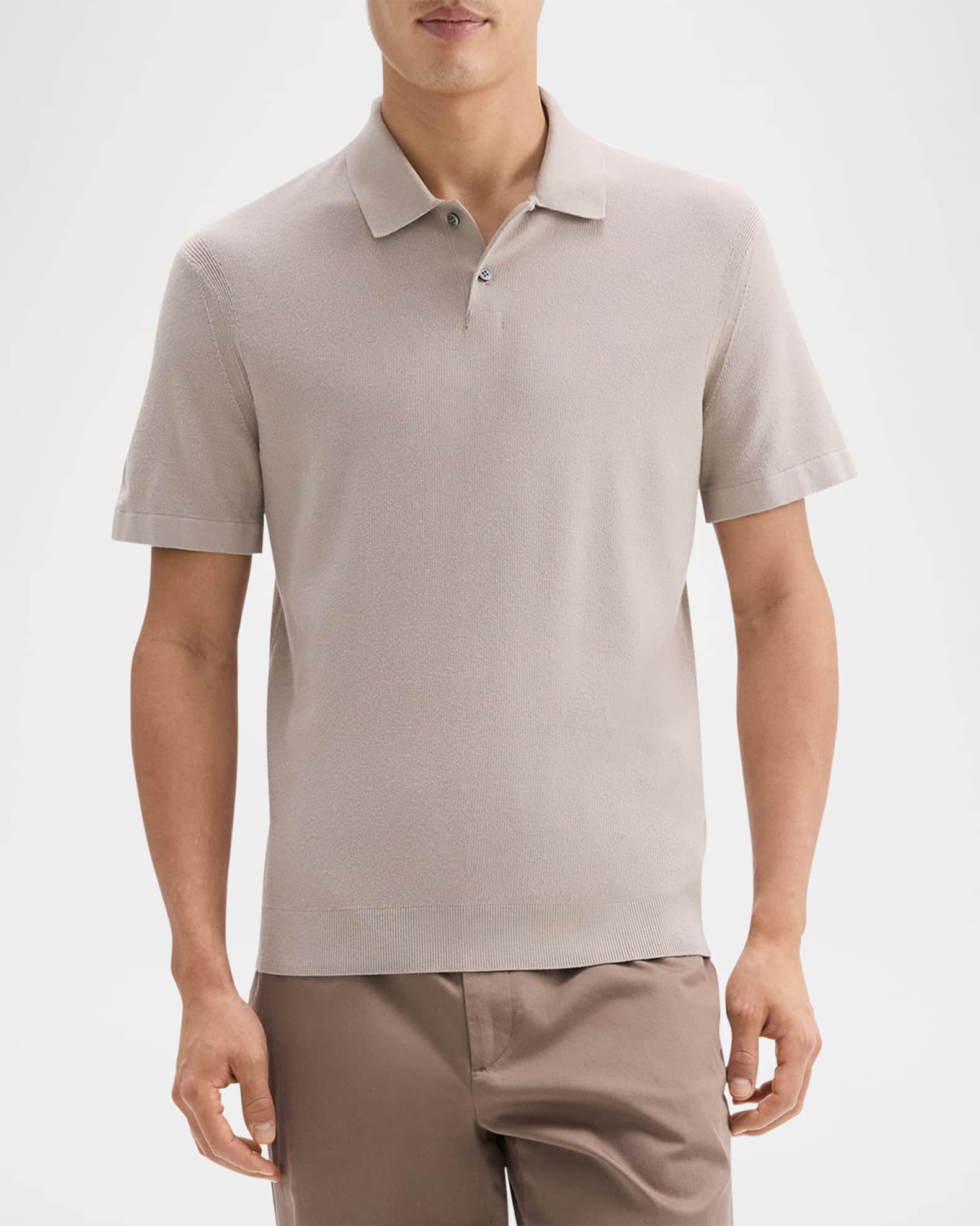 Theory Men's Goris Polo Shirt in Light Bilen | Neiman Marcus