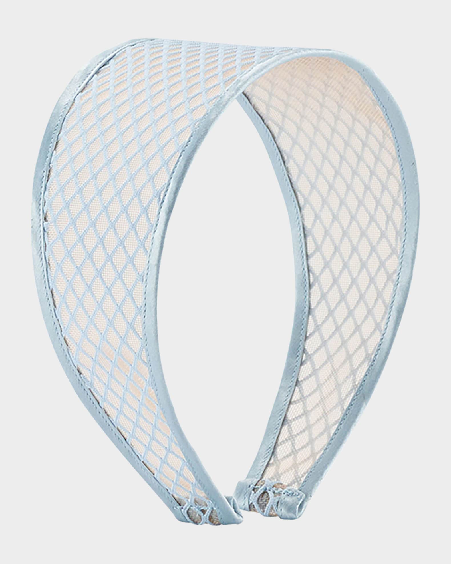 Lelet Ny Giselle Fishnet Wide Headband | Neiman Marcus