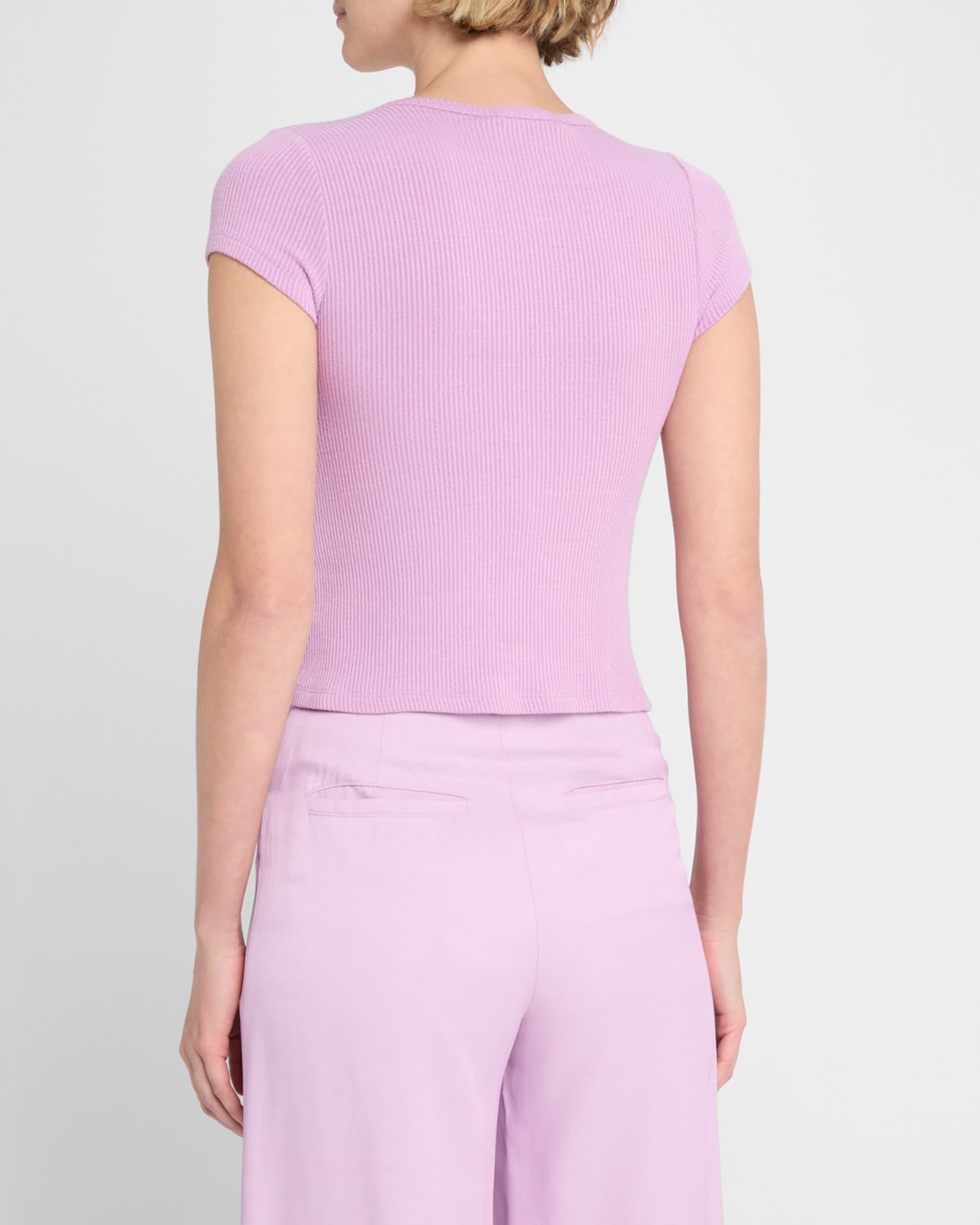 Sablyn Yael Cropped Baby Tee | Neiman Marcus