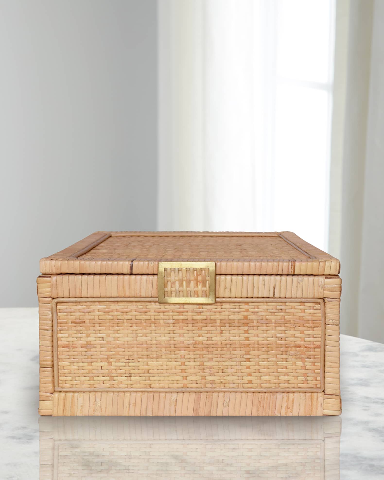 Bruno Rattan Box Collection | Neiman Marcus