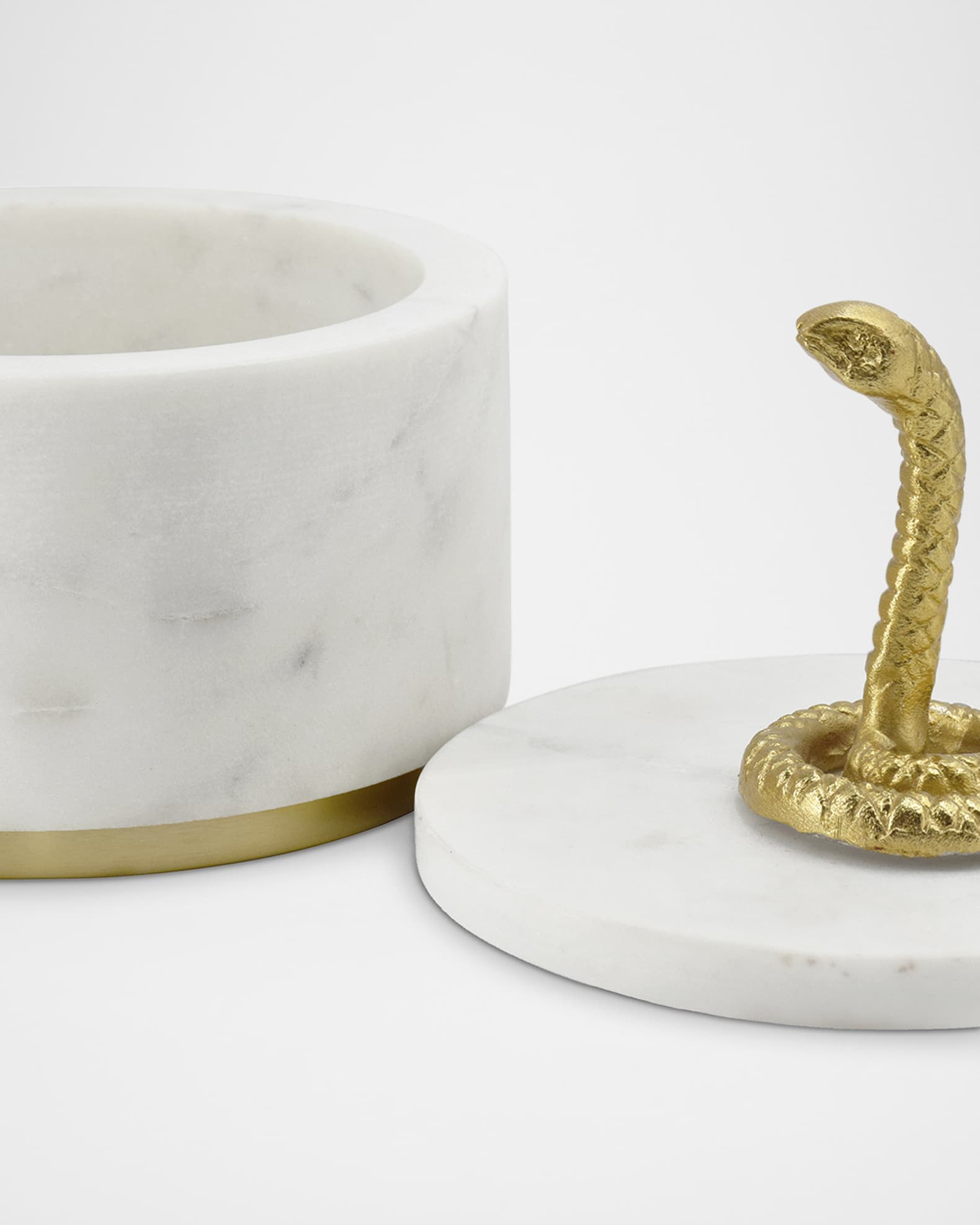 Worlds Away Snape Marble Snake Box | Neiman Marcus
