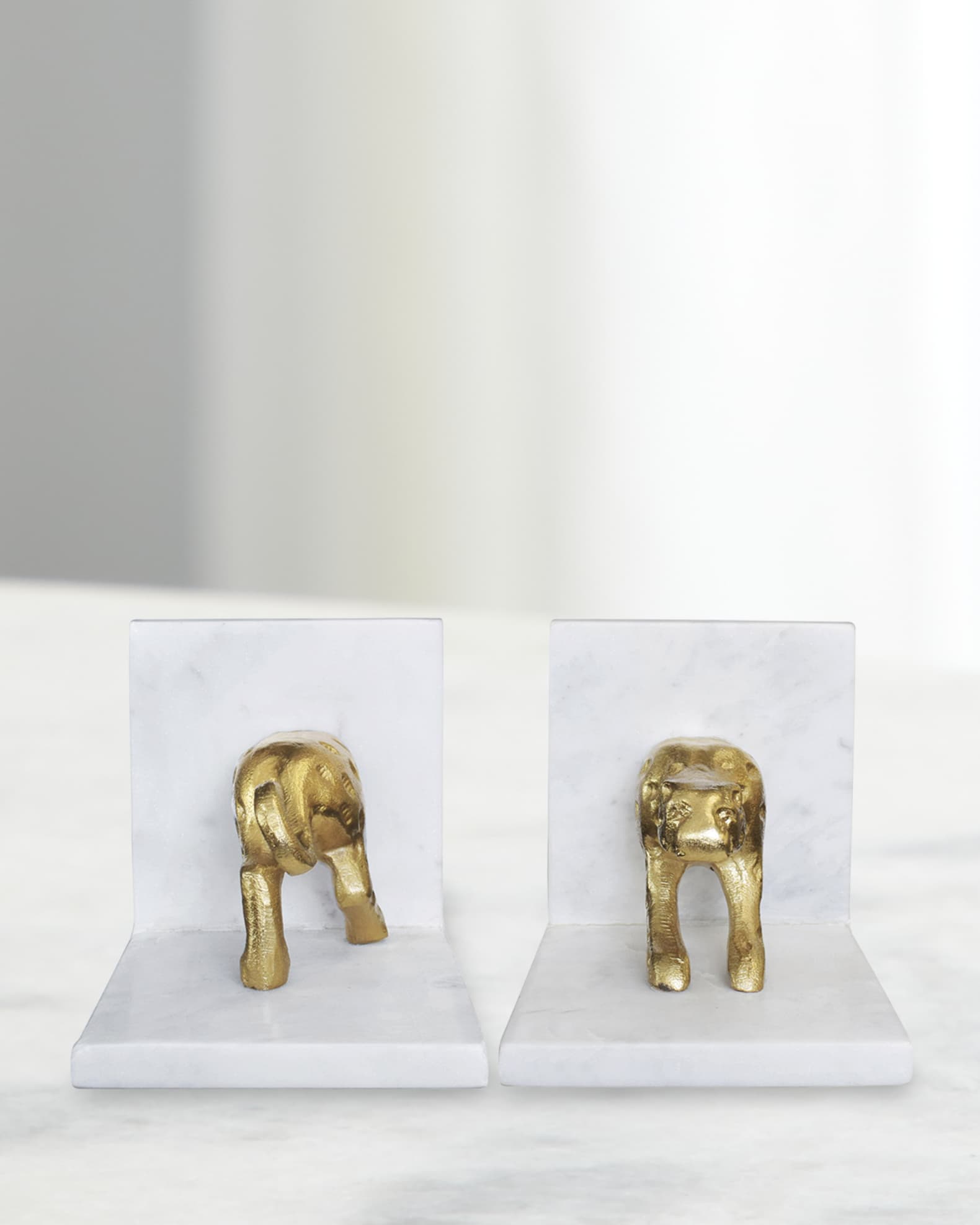 Worlds Away Leon Leopard Bookends Pair | Neiman Marcus