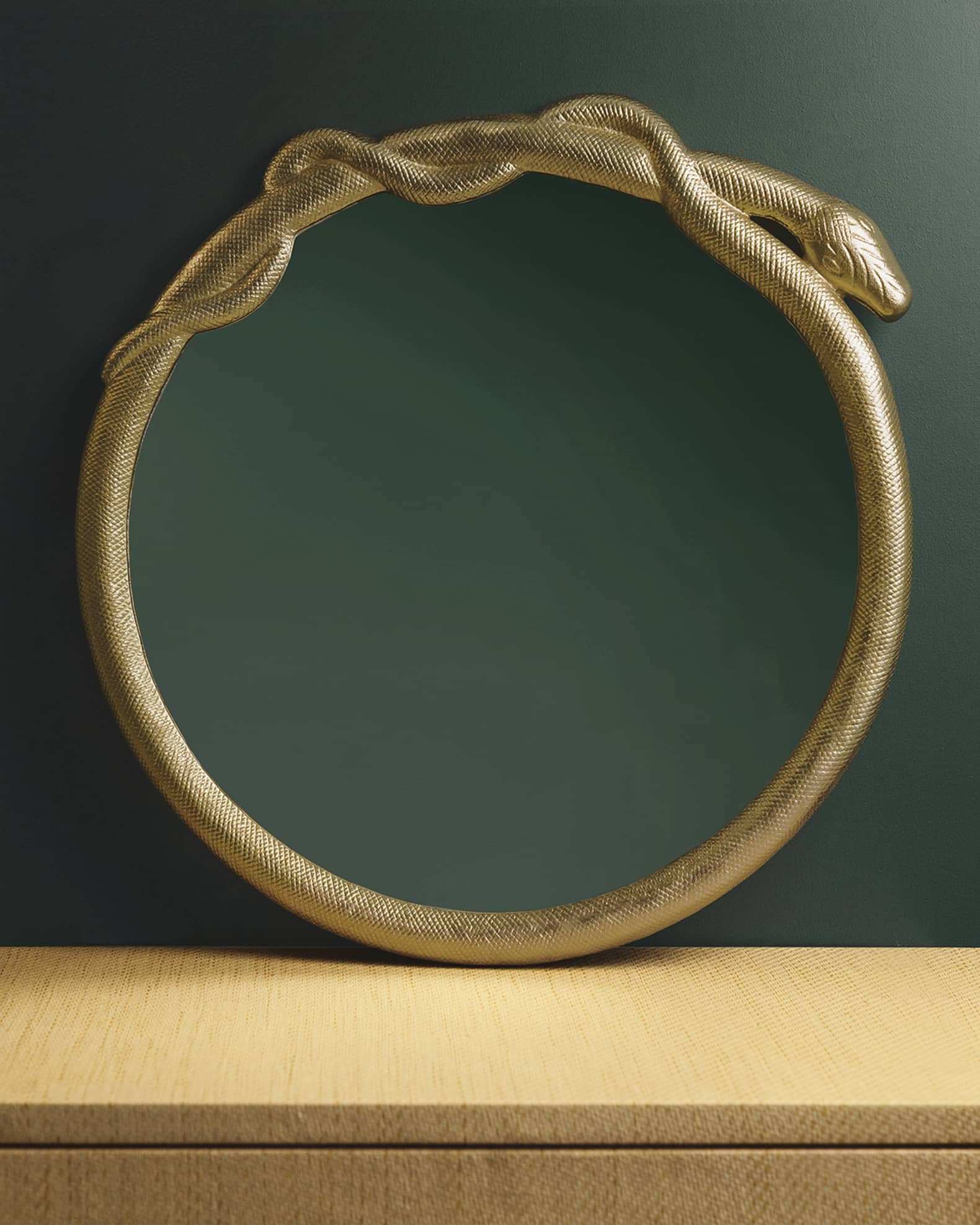 Worlds Away Lucius Snake Wall Mirror | Neiman Marcus