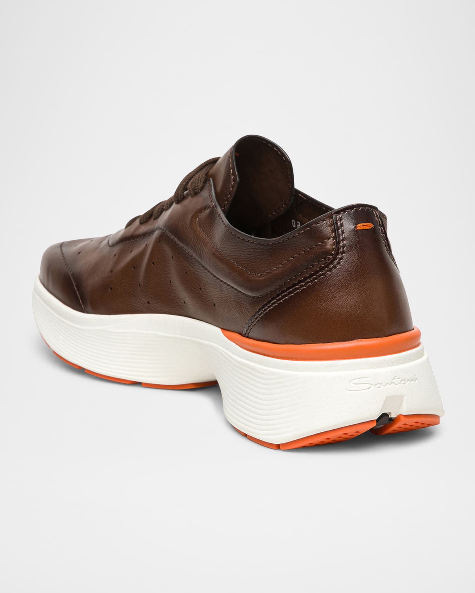 Santoni Men's Bounce Lambskin Runner Sneakers | Neiman Marcus