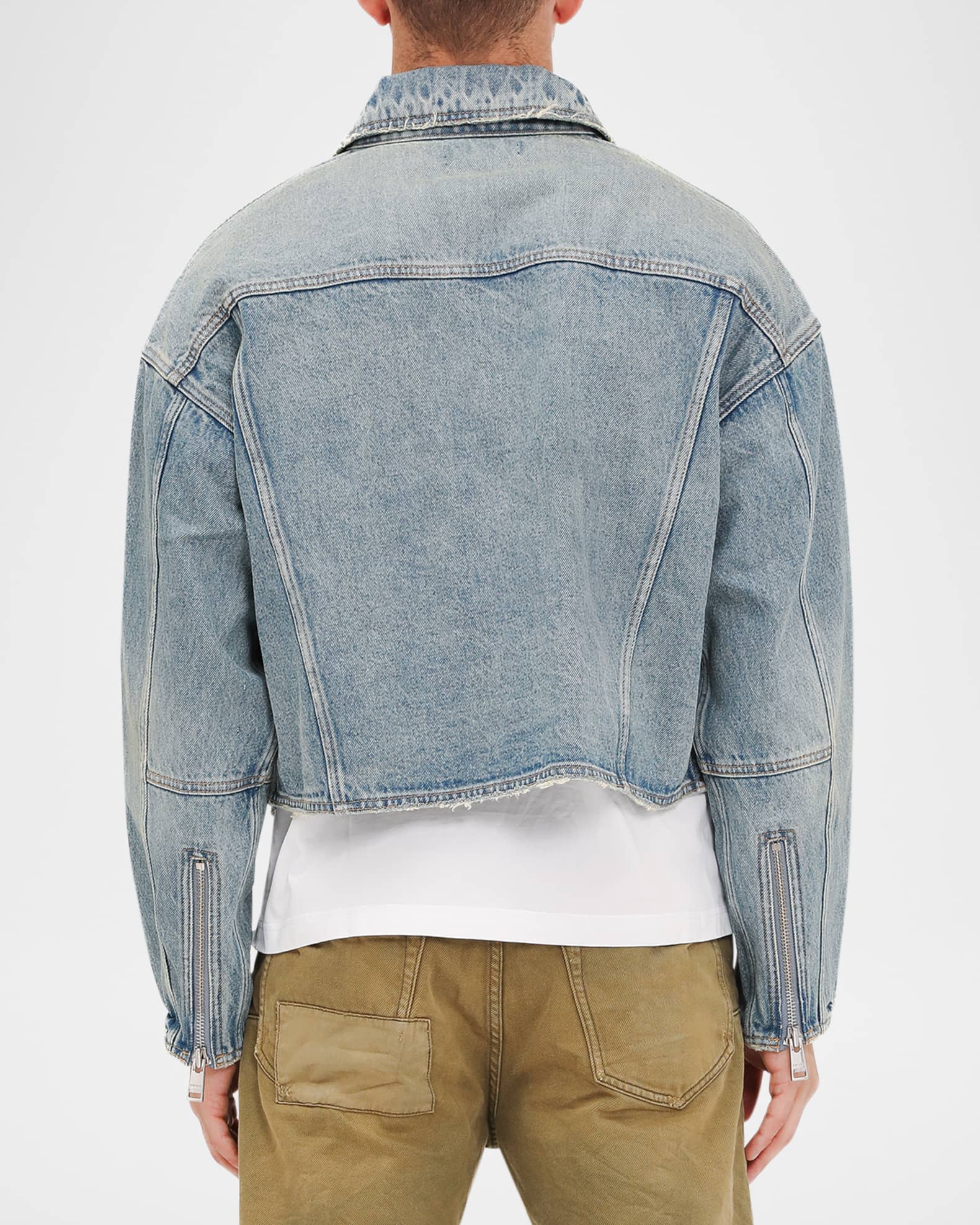 PURPLE Men's Cropped Carpenter Jacket | Neiman Marcus