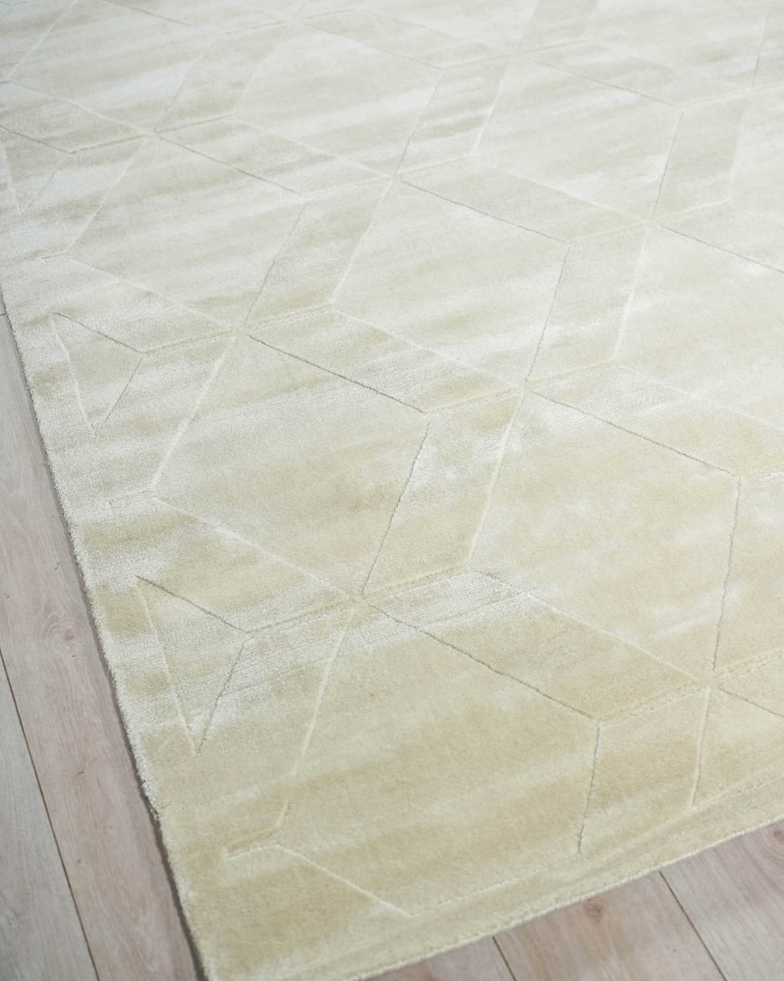 Exquisite Rugs Brunello Hand-Loomed Light Beige Rug, 10' x 14' | Neiman ...