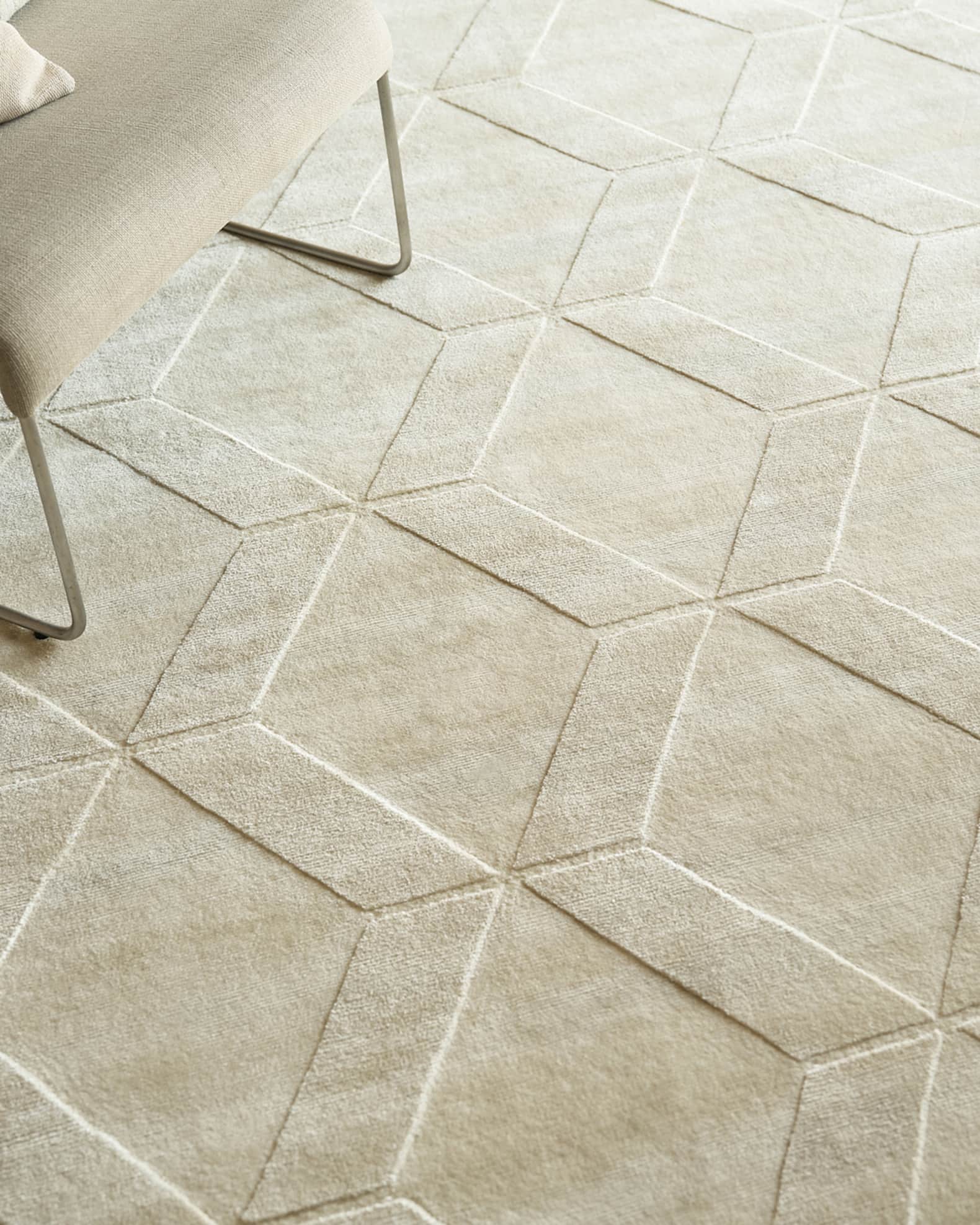 Exquisite Rugs Brunello Hand-Loomed Light Beige Rug, 10' x 14' | Neiman ...