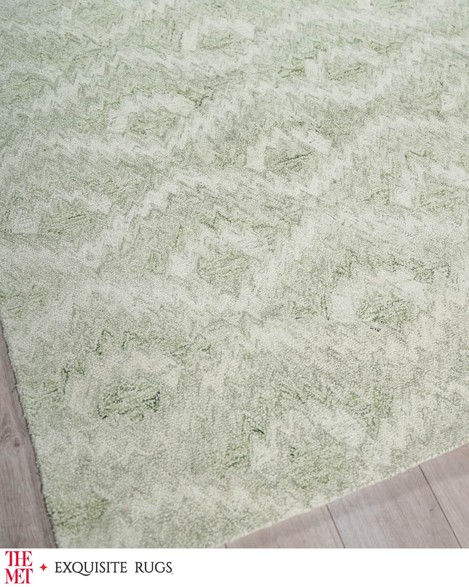 light green rectangle rug