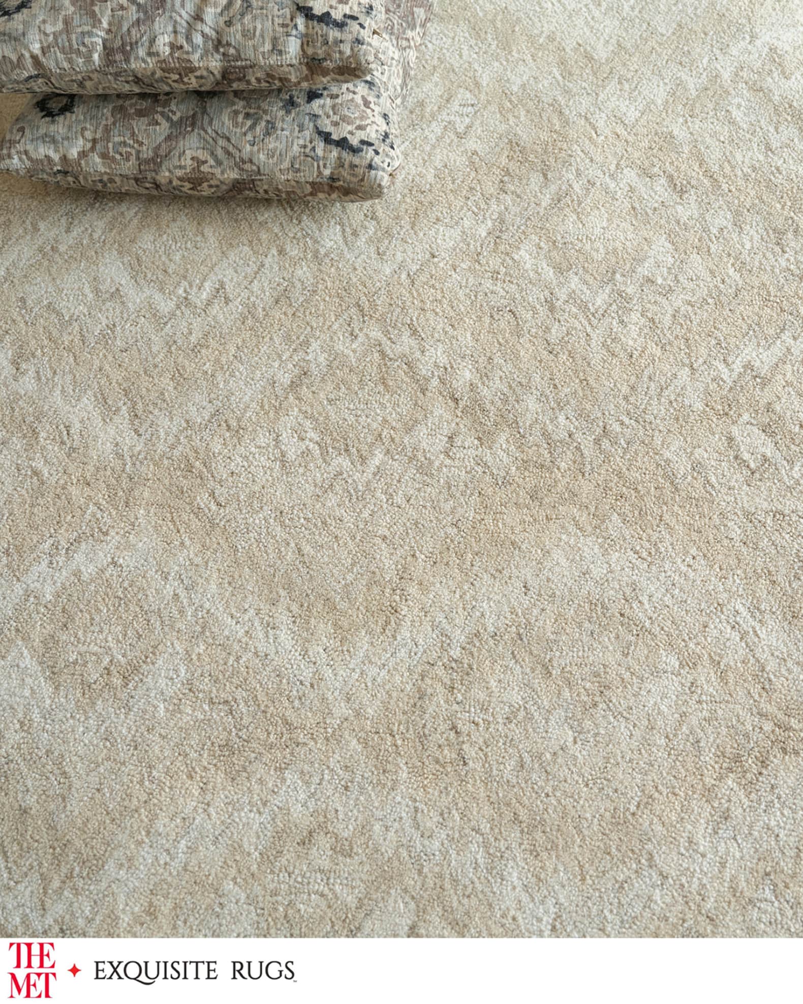 Bargello Hand-Tufted Beige Rugs | Neiman Marcus