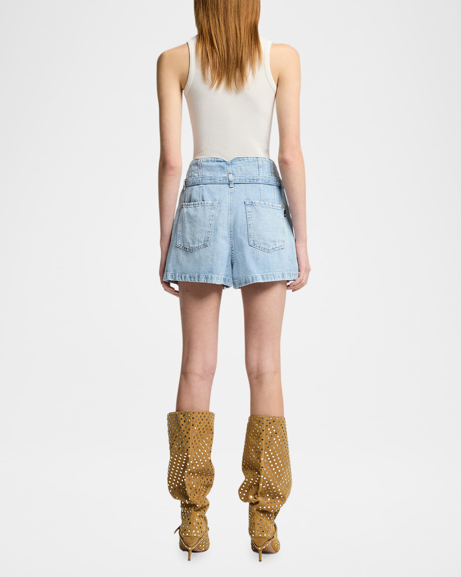 7 for all mankind Belted Shorts | Neiman Marcus
