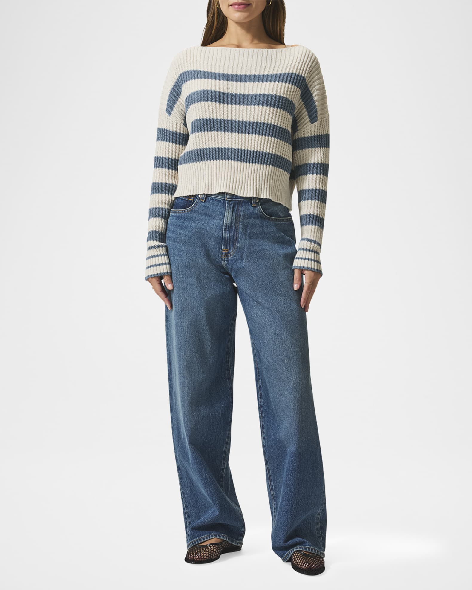 Splendid Olivia Striped Sweater | Neiman Marcus
