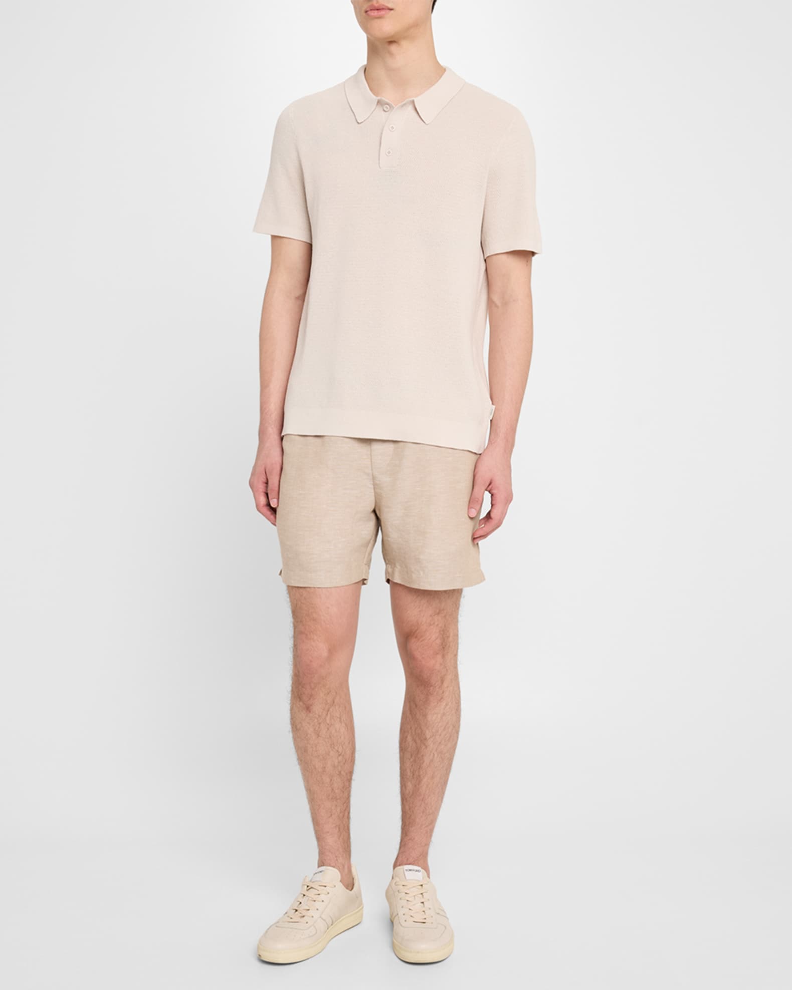 Onia Men's Cotton Knit Polo Shirt | Neiman Marcus