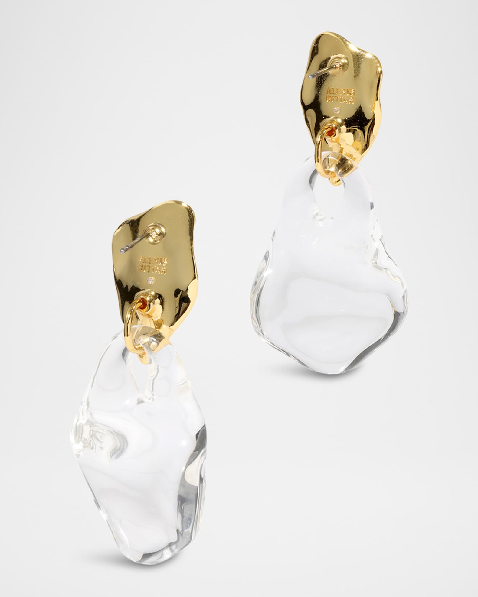 Alexis Bittar Liquid Lucite Wafer Earrings | Neiman Marcus