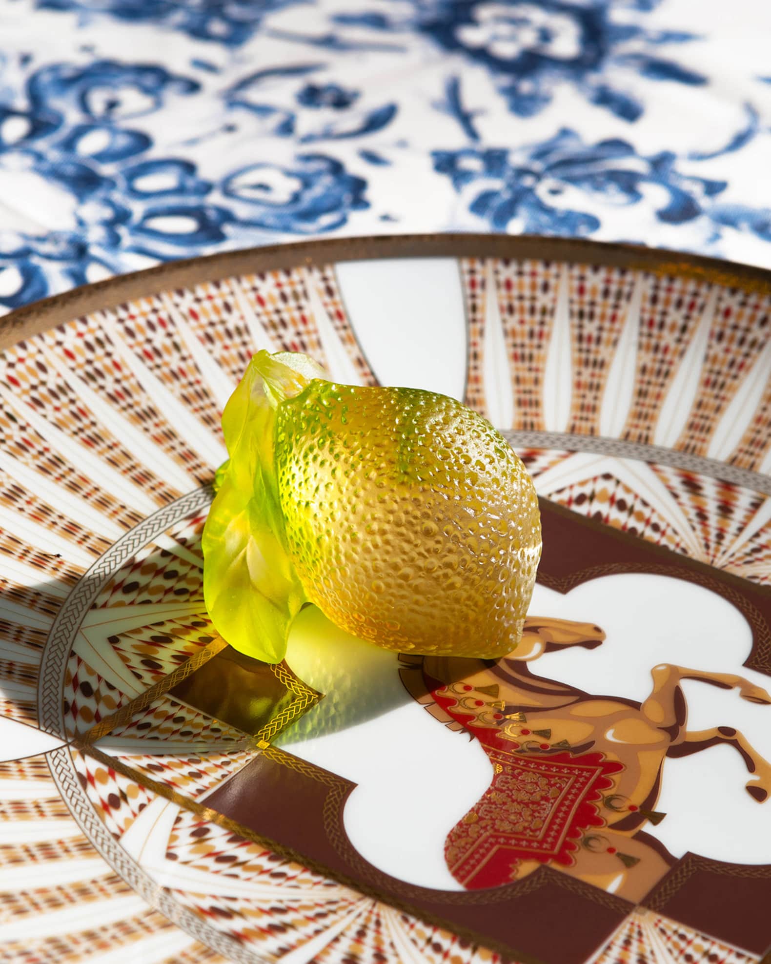 Daum Citrus Crystal Decorative Lemon | Neiman Marcus