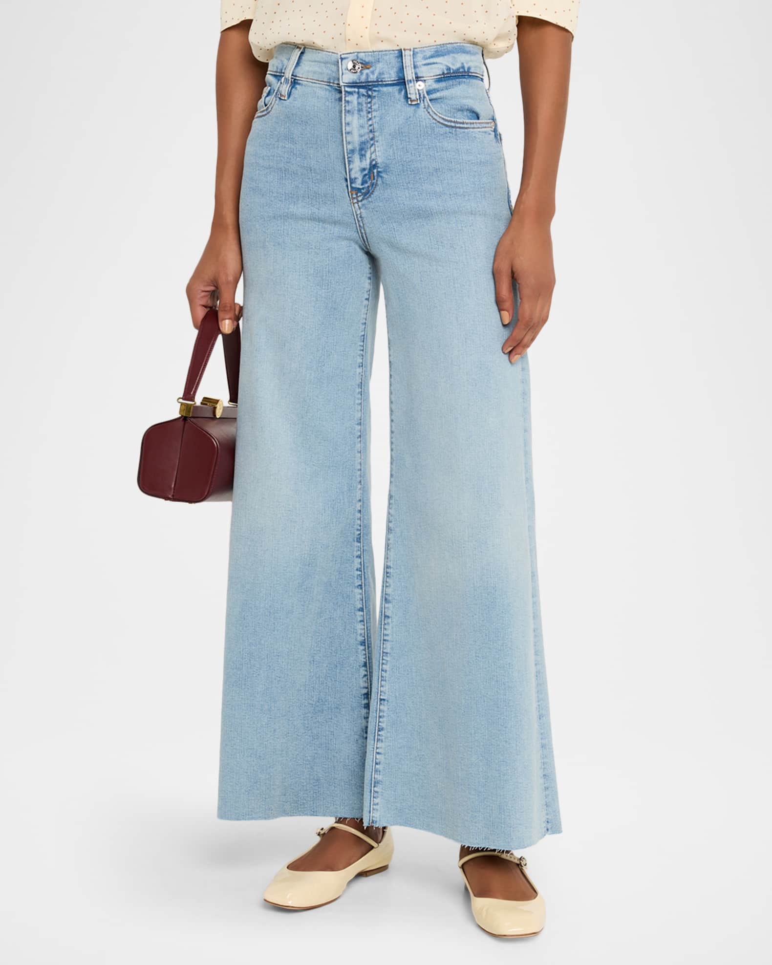 FRAME Le Palazzo Crop Jeans | Neiman Marcus